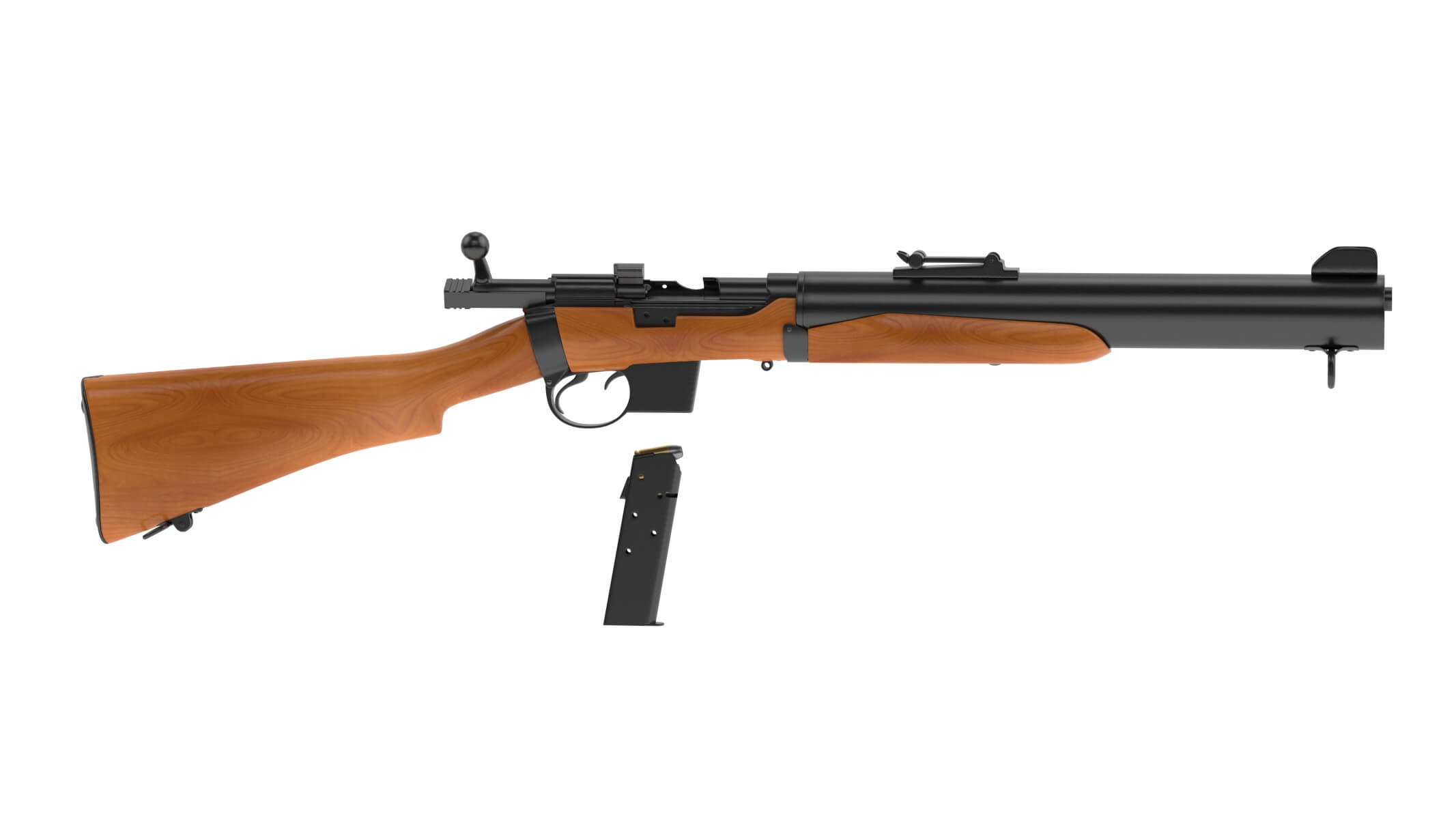 De Lisle Carbine - 3D Model by frezzy