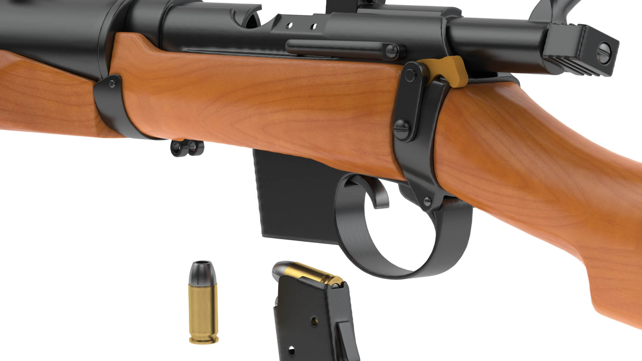 De Lisle Carbine - 3D Model by frezzy