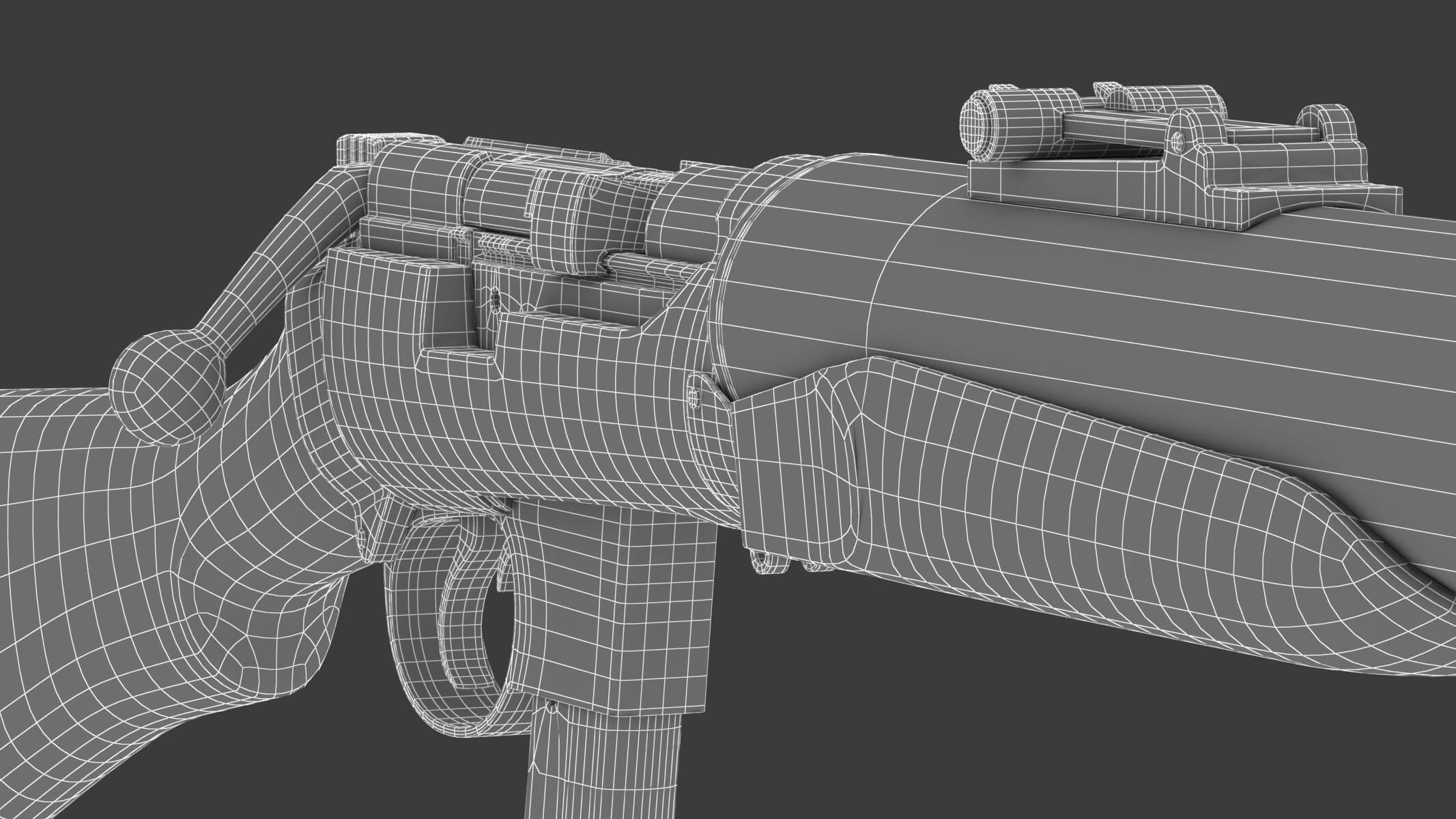 De Lisle Carbine - 3D Model by frezzy