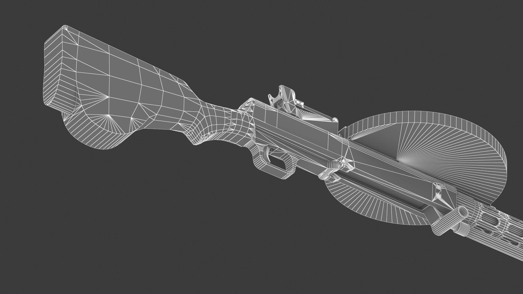 Degtyaryov Machine Gun Low Poly - 3D Model by frezzy