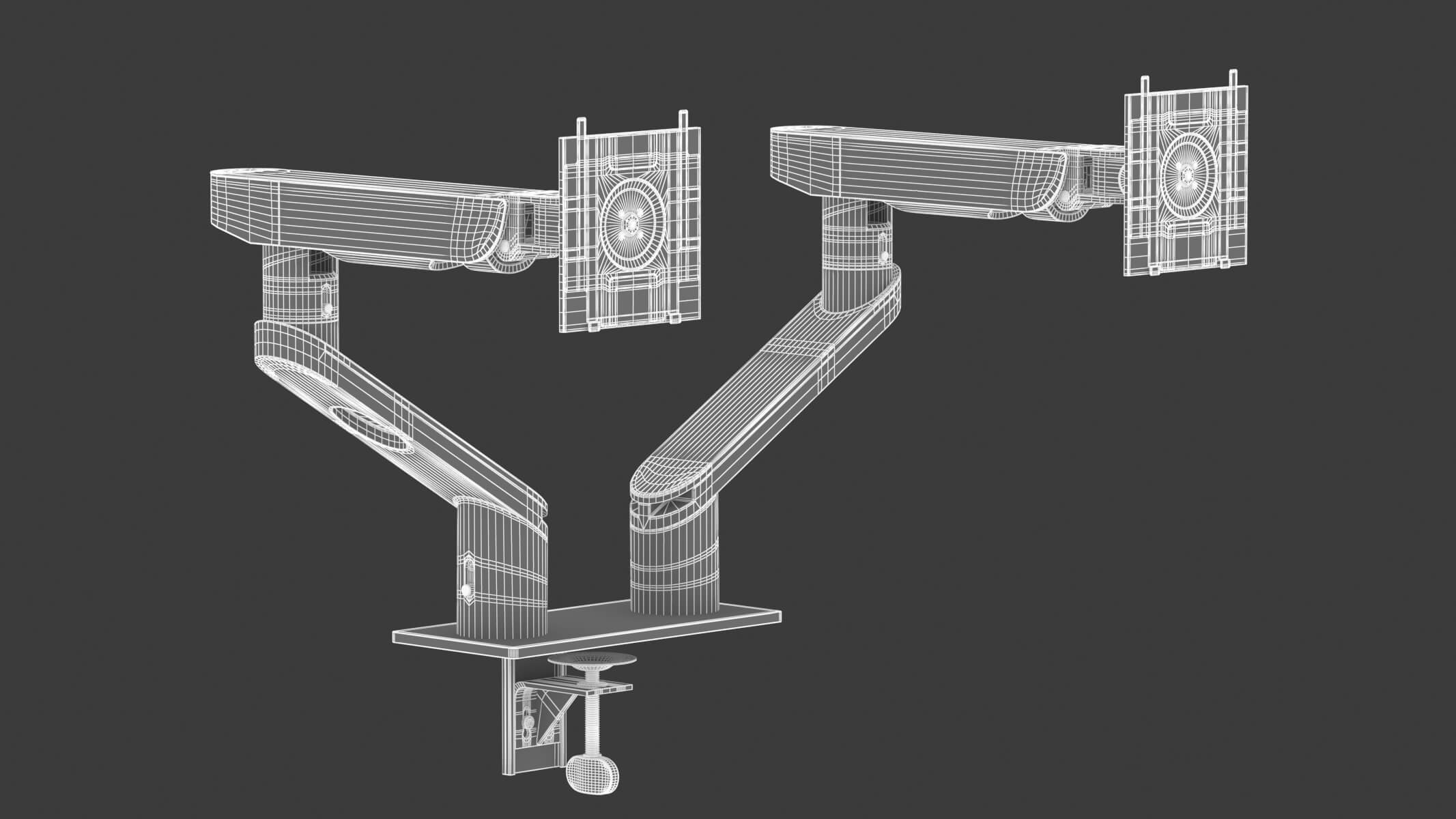 Dell Dual Monitor Arm MDA20 - 3D Model by frezzy