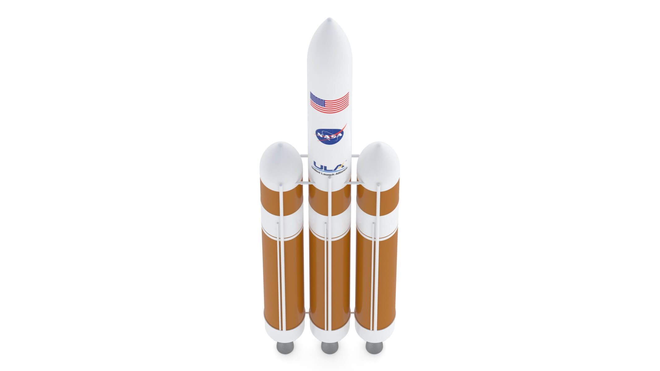 Delta IV Heavy Rocket - 3D Model by frezzy