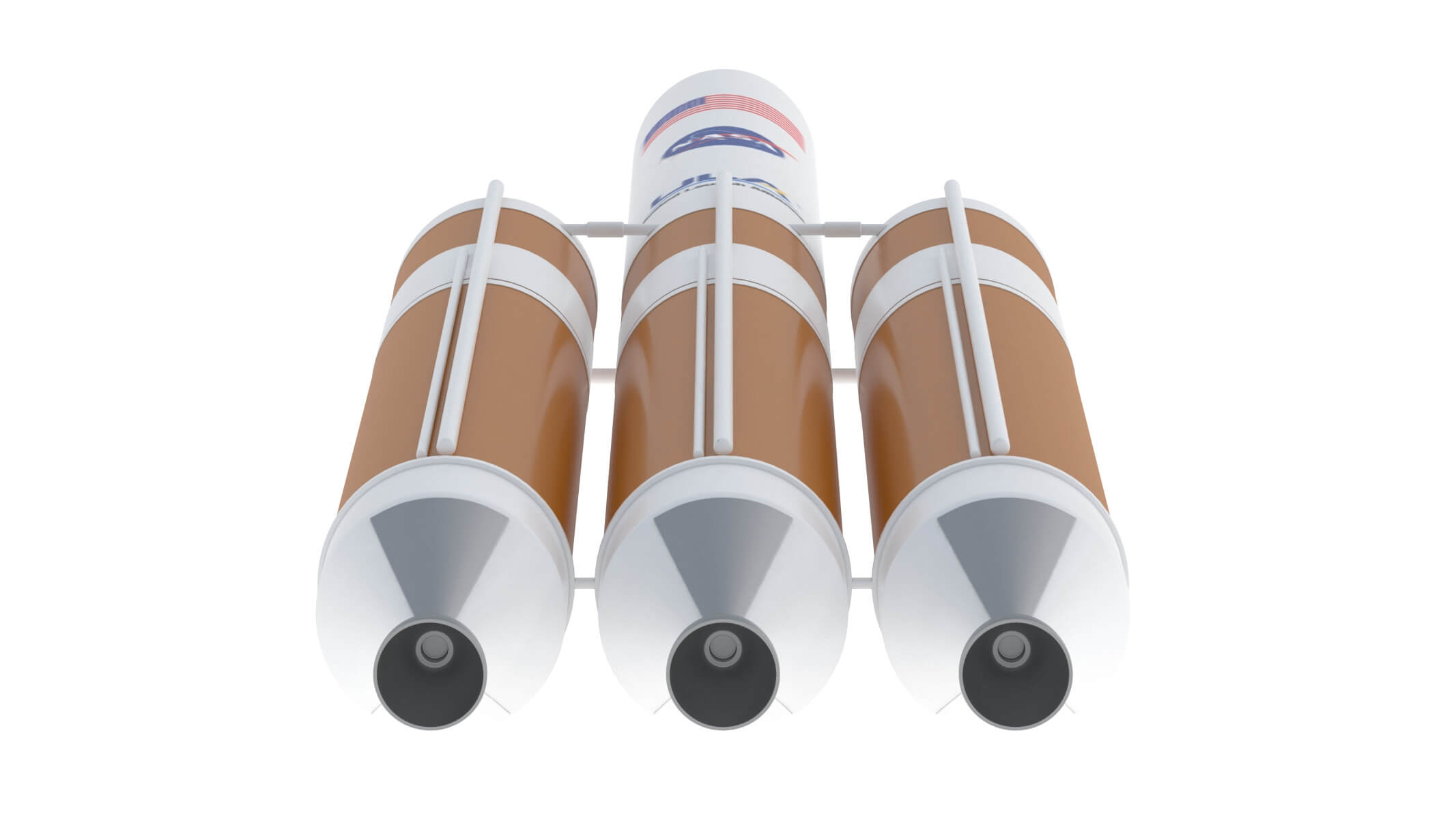 Delta IV Heavy Rocket - 3D Model by frezzy