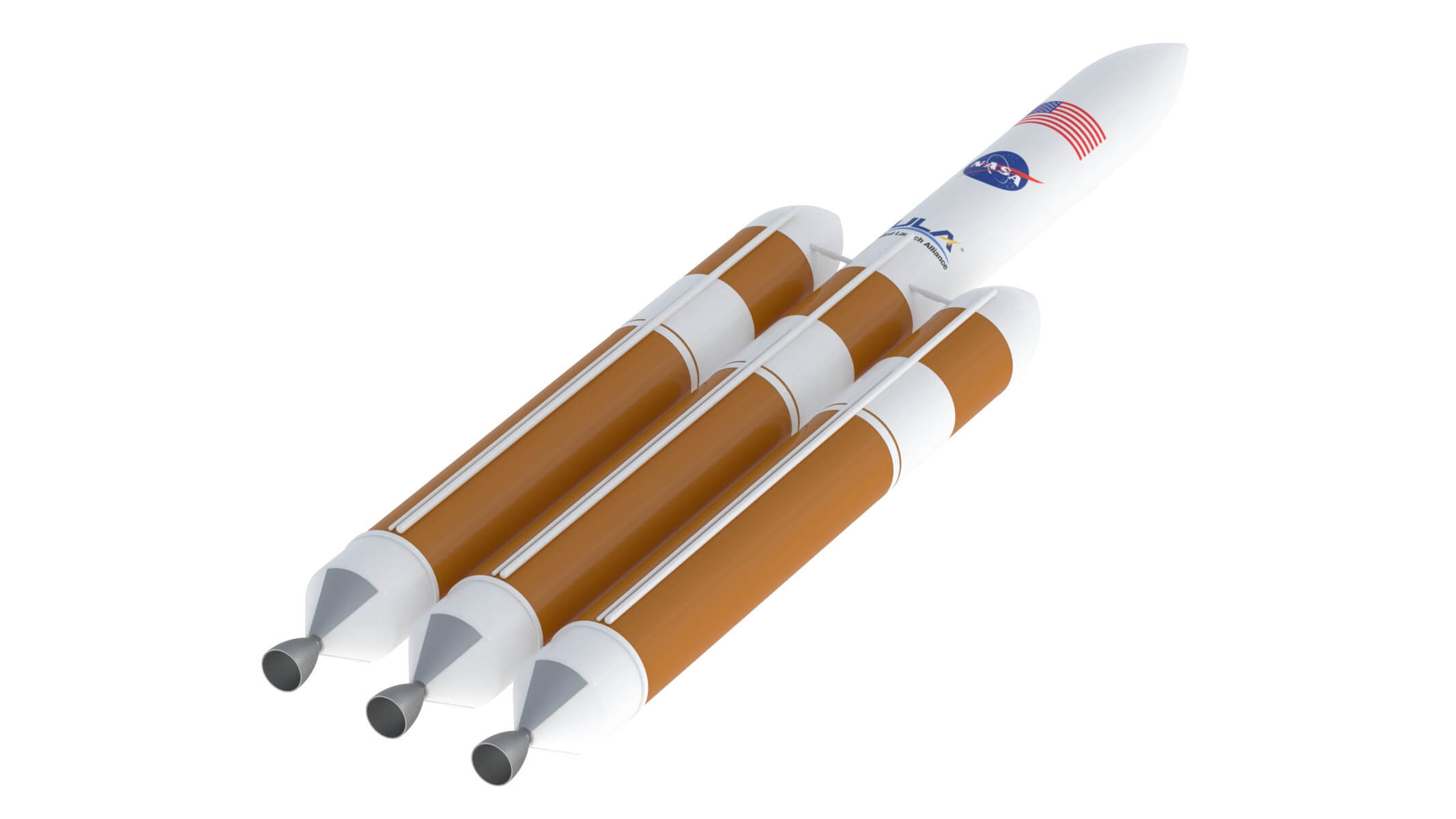 Delta IV Heavy Rocket - 3D Model by frezzy
