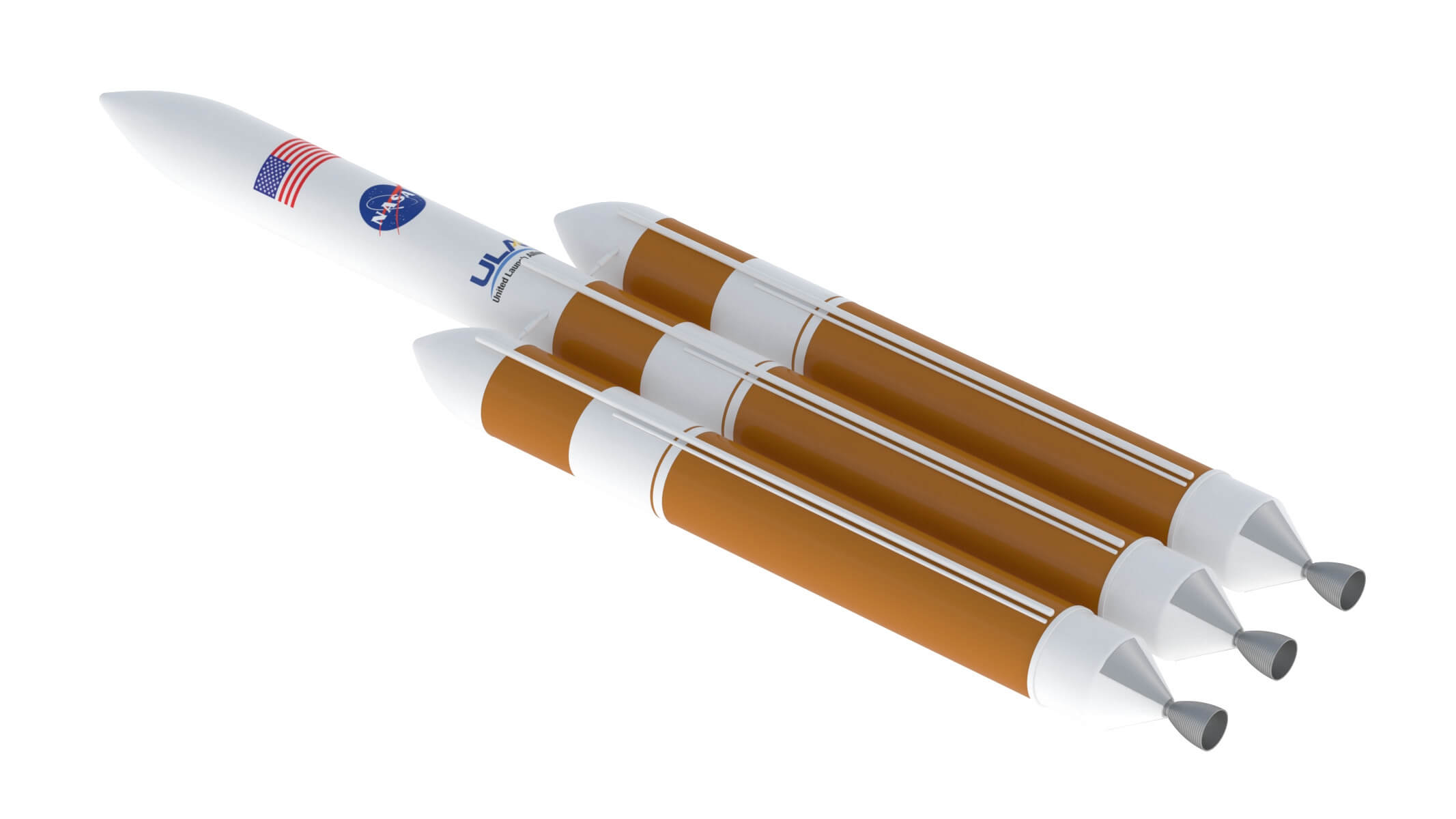 Delta IV Heavy Rocket - 3D Model by frezzy