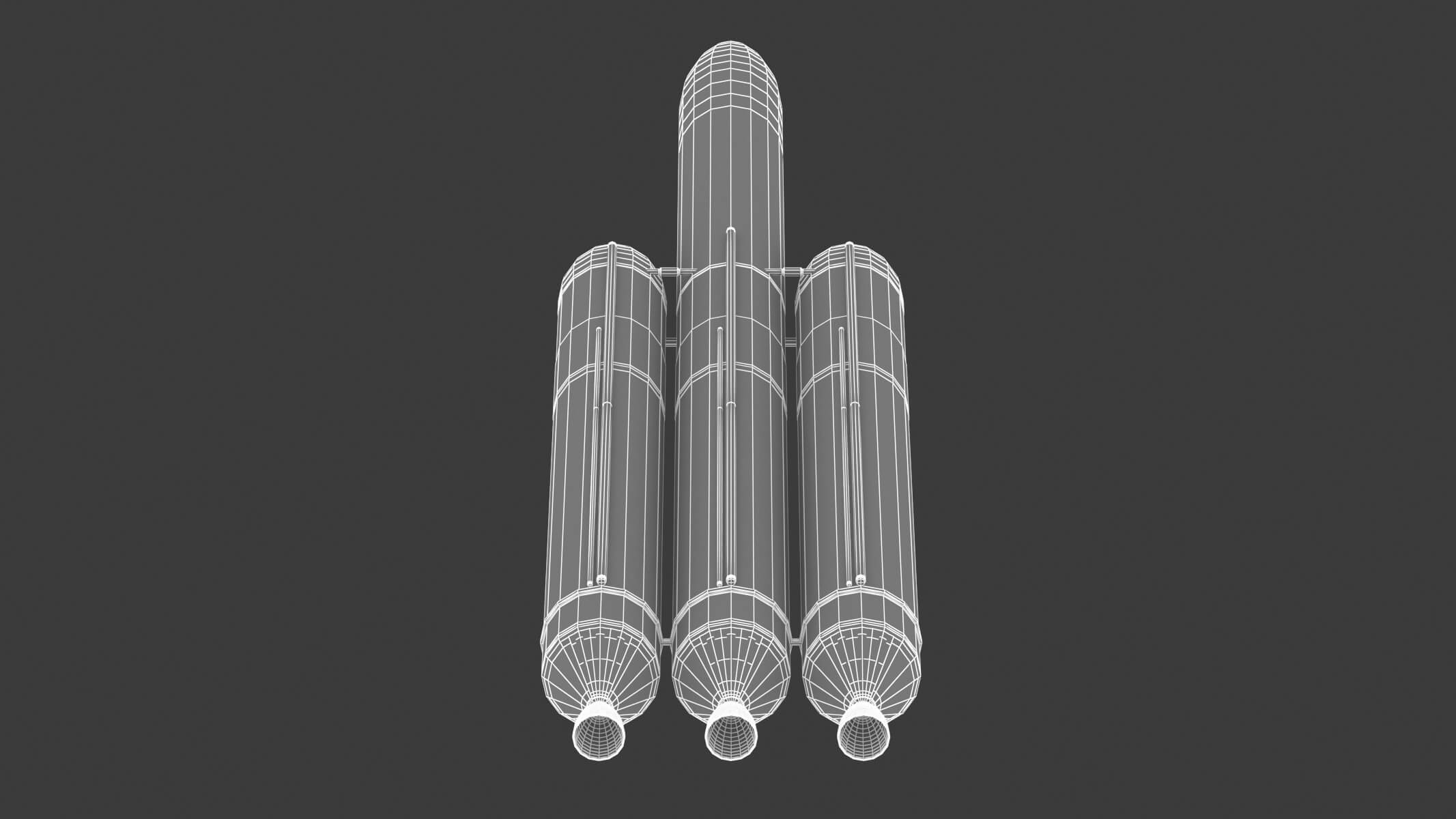 Delta IV Heavy Rocket - 3D Model by frezzy