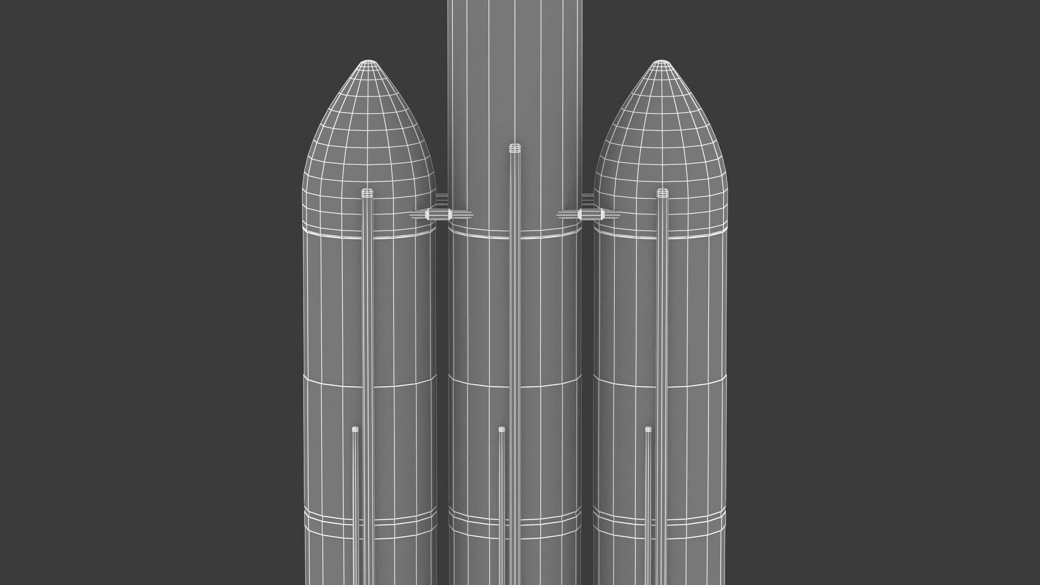 Delta IV Heavy Rocket - 3D Model by frezzy