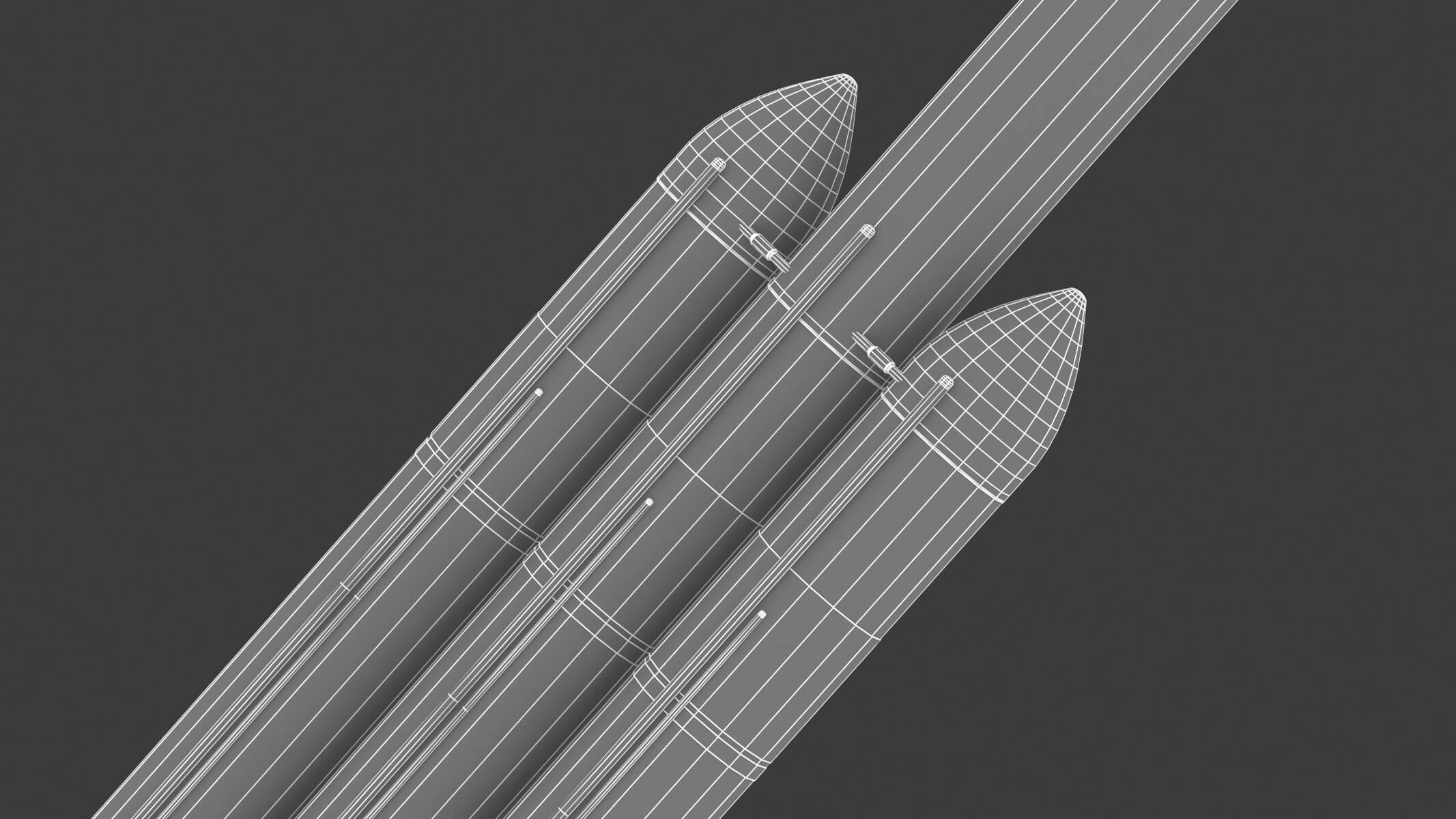 Delta IV Heavy Rocket - 3D Model by frezzy