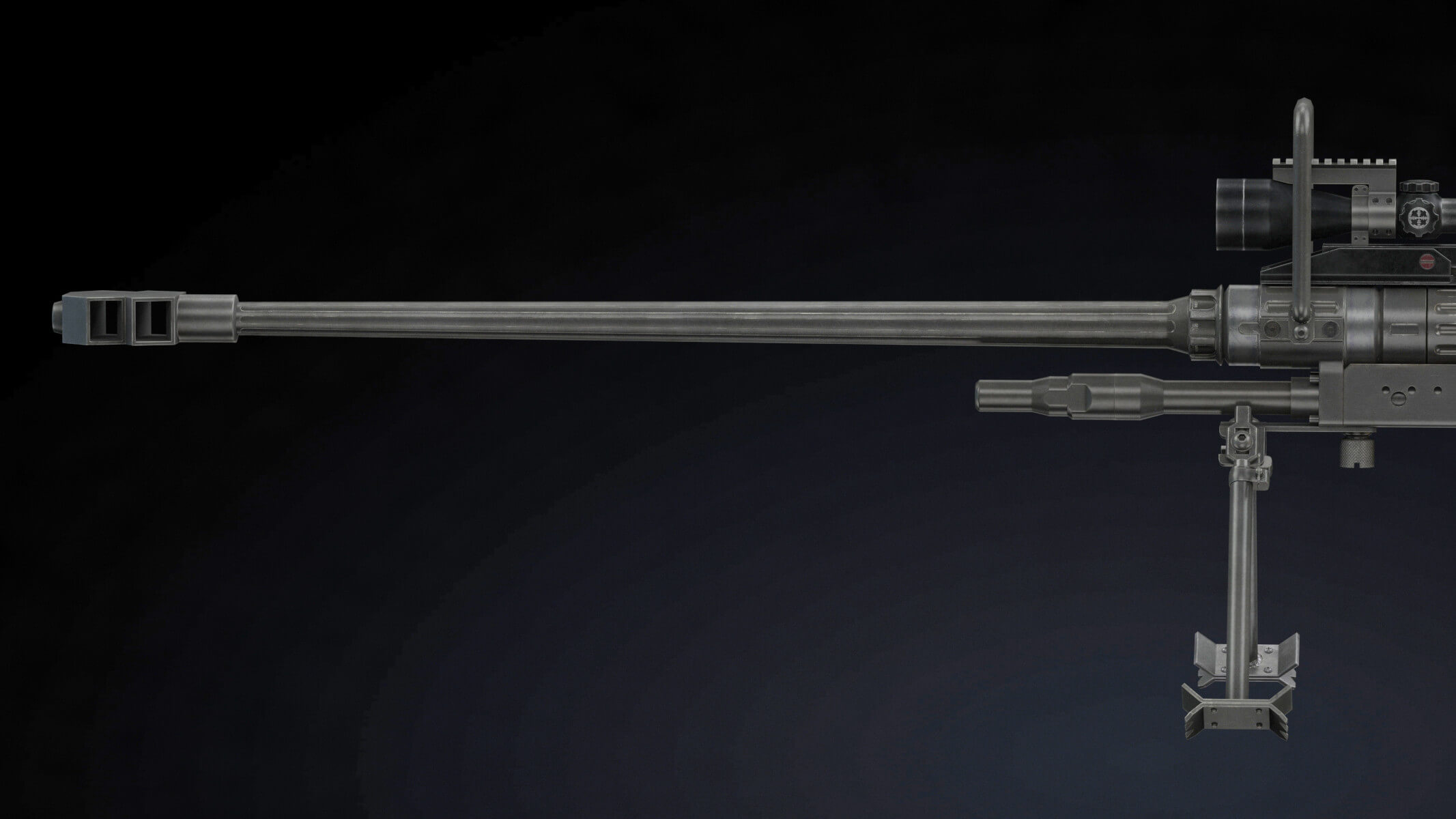 Denel NTW-20 Low Poly 3D Model by frezzy