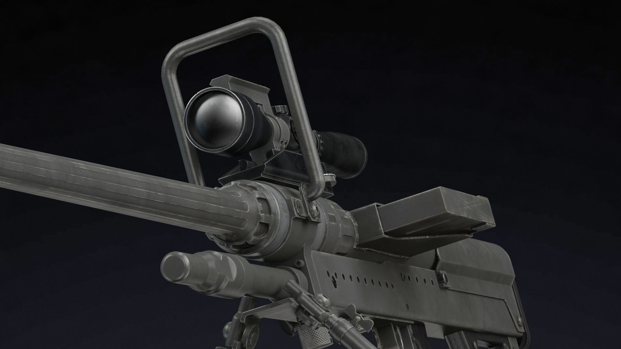 Denel NTW-20 Low Poly 3D Model by frezzy