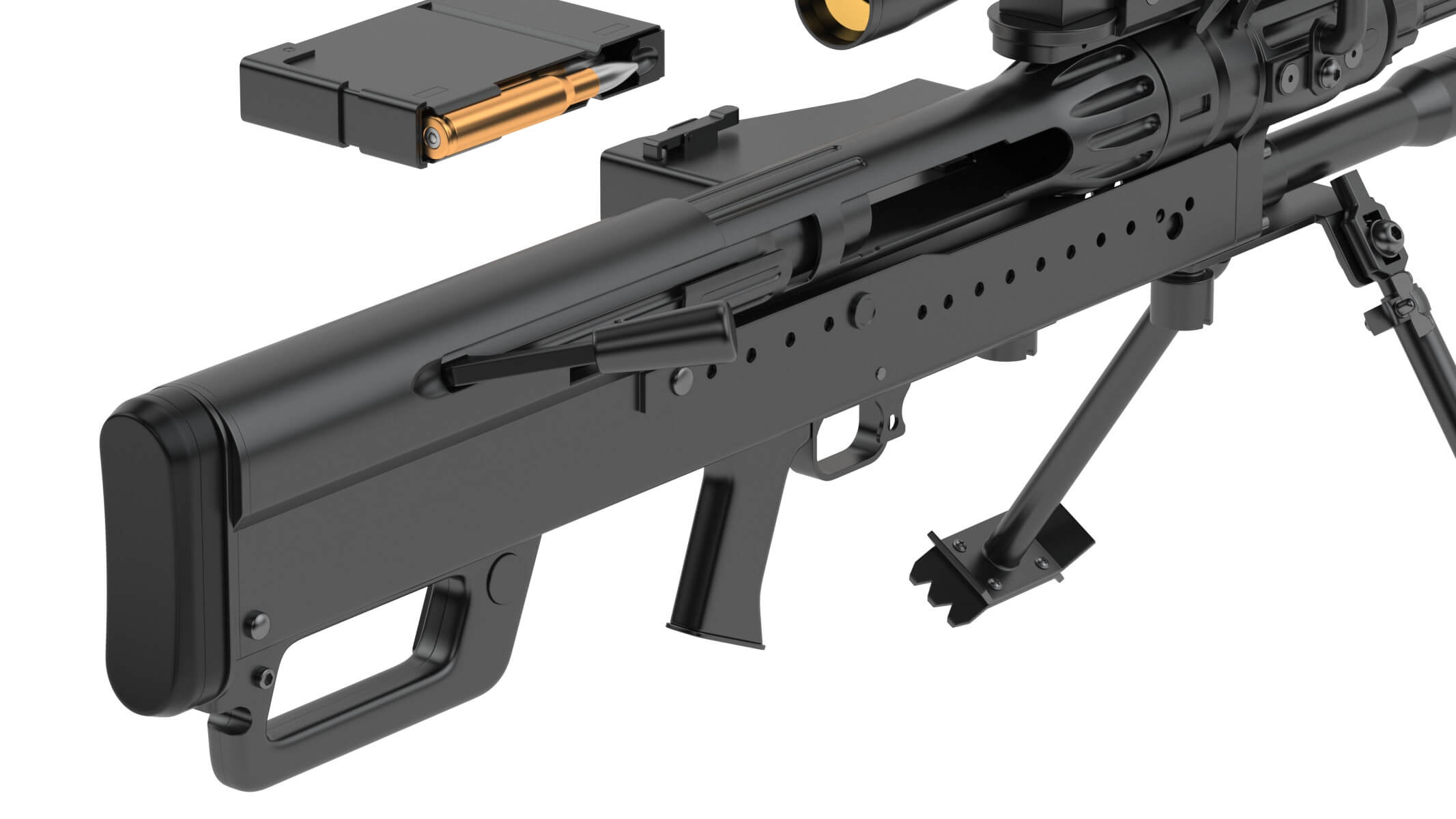 Denel NTW-20 3D Model by frezzy