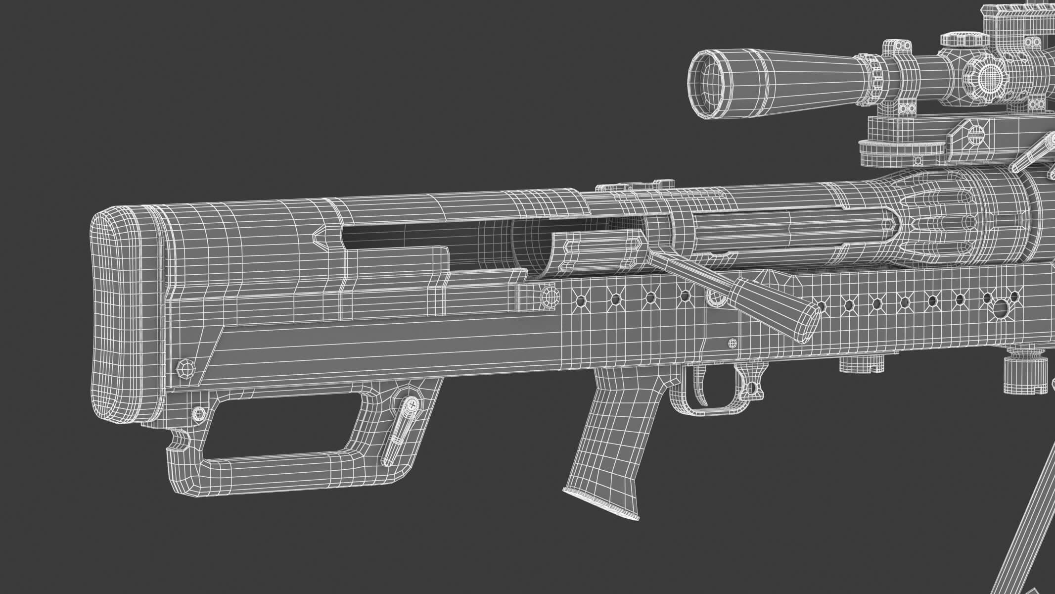 Denel NTW-20 3D Model by frezzy