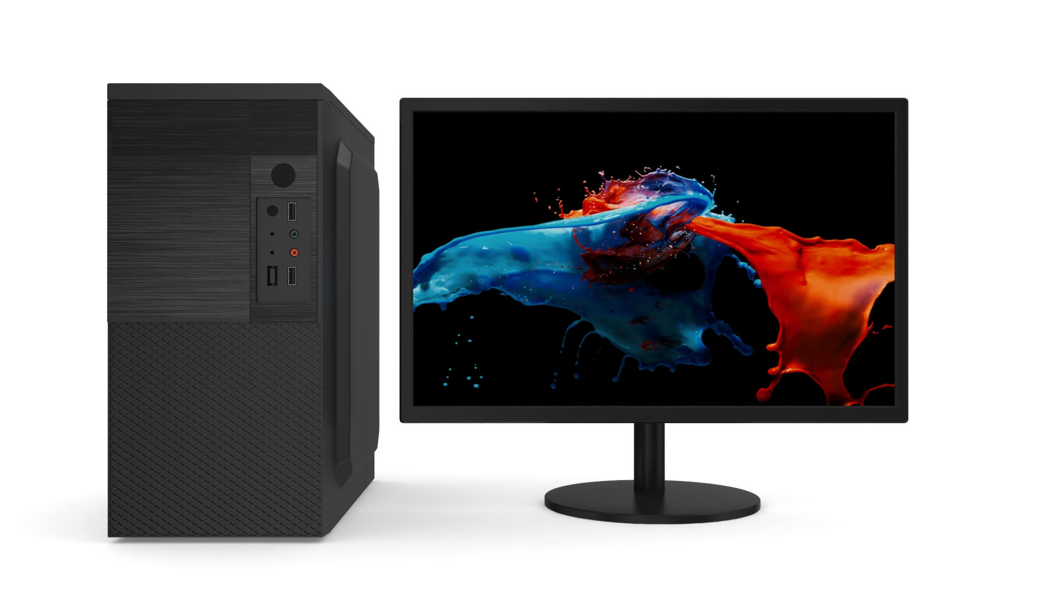 Desktop and Monitor Generic - 3D Model by frezzy