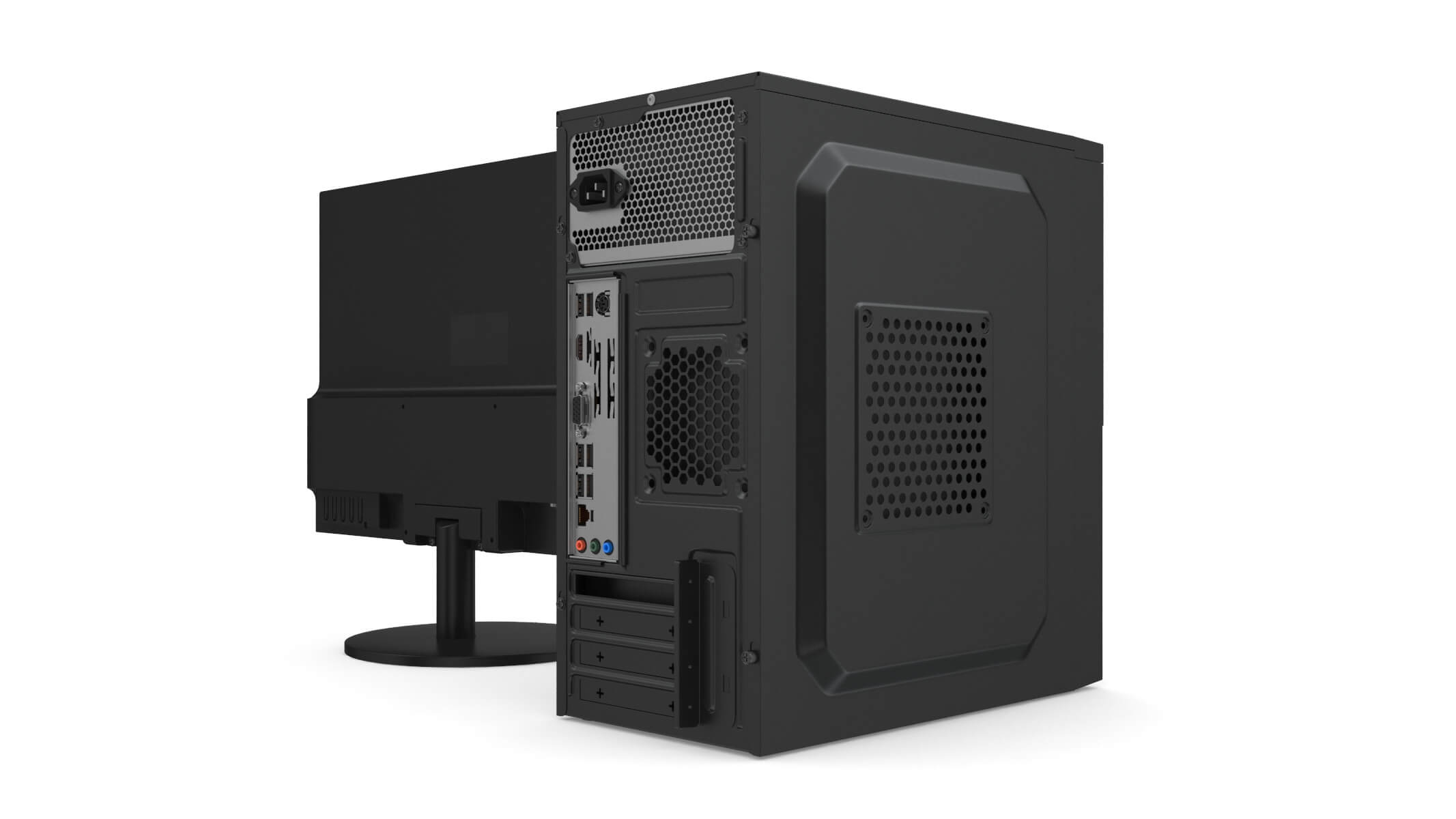 Desktop and Monitor Generic - 3D Model by frezzy