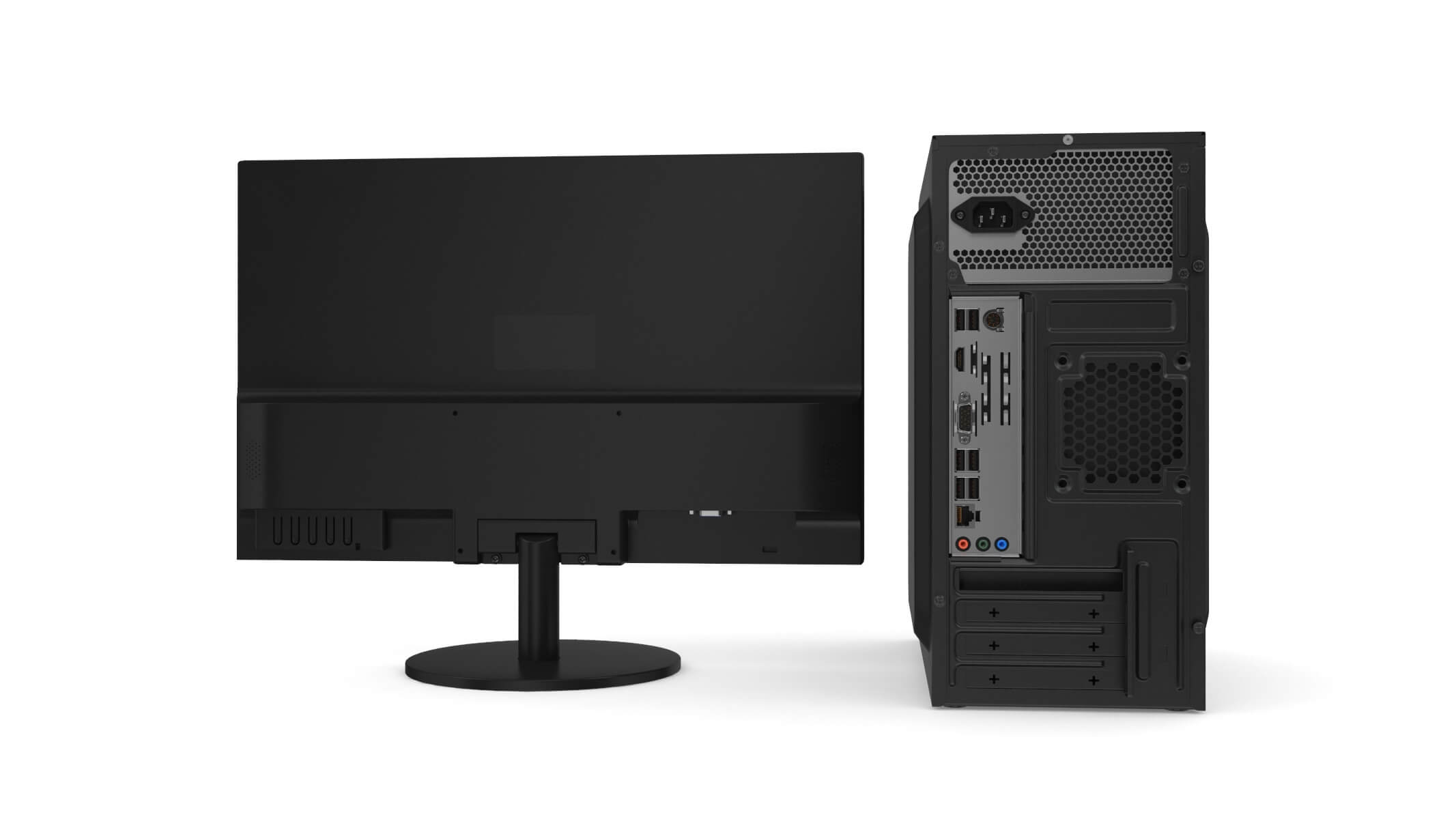 Desktop and Monitor Generic - 3D Model by frezzy