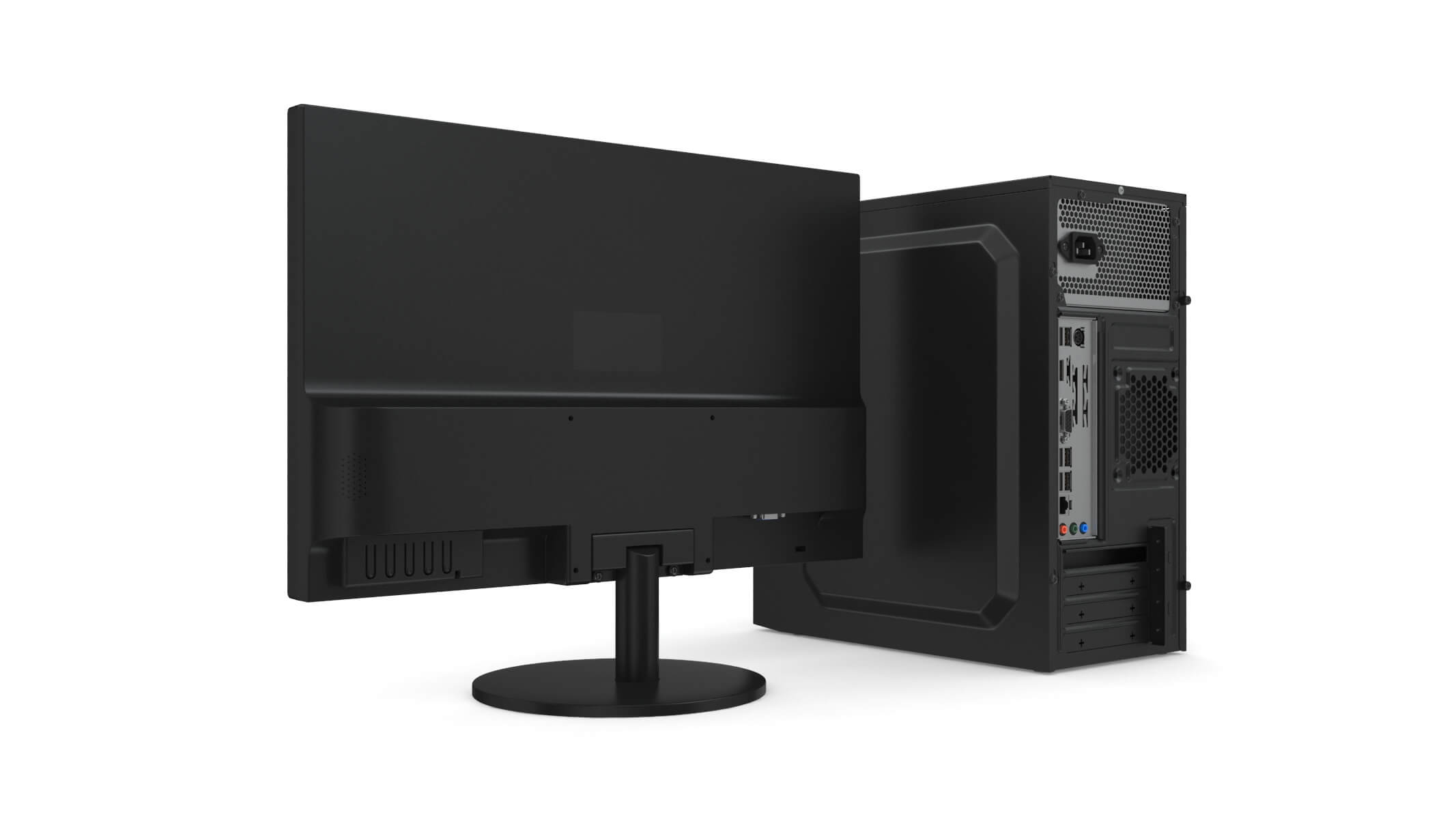 Desktop and Monitor Generic - 3D Model by frezzy