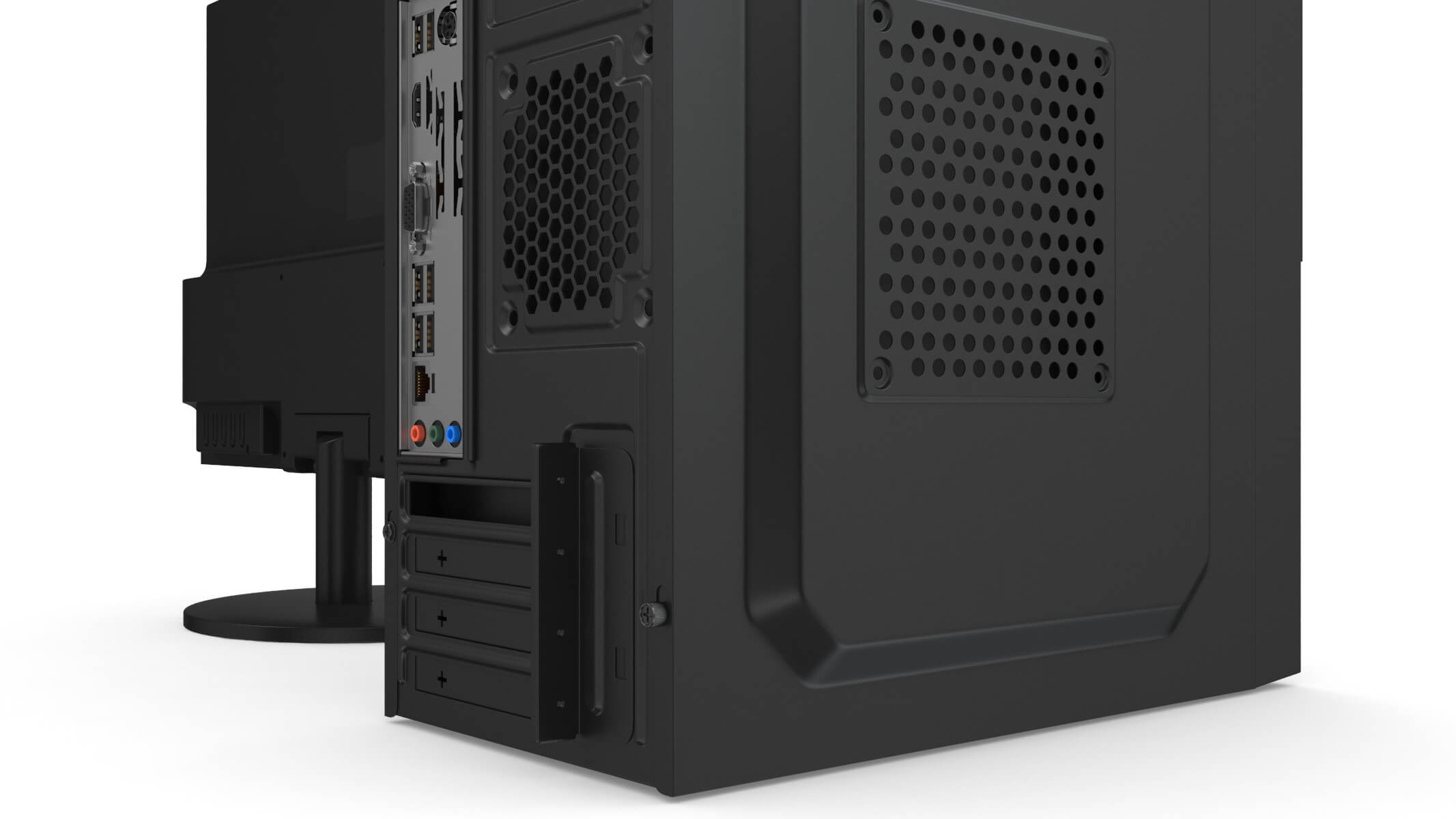 Desktop and Monitor Generic - 3D Model by frezzy