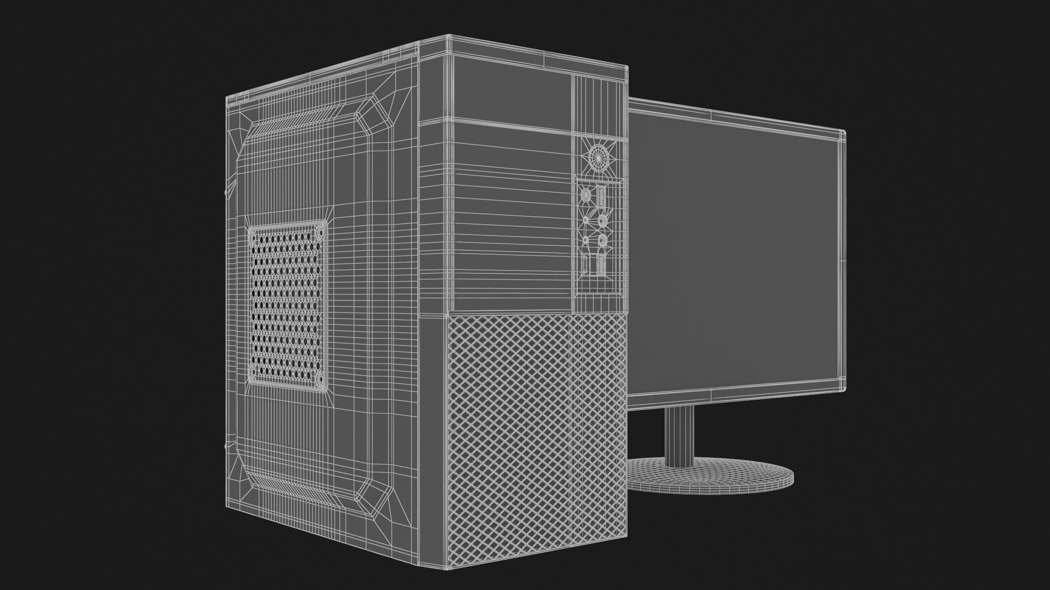 Desktop and Monitor Generic - 3D Model by frezzy
