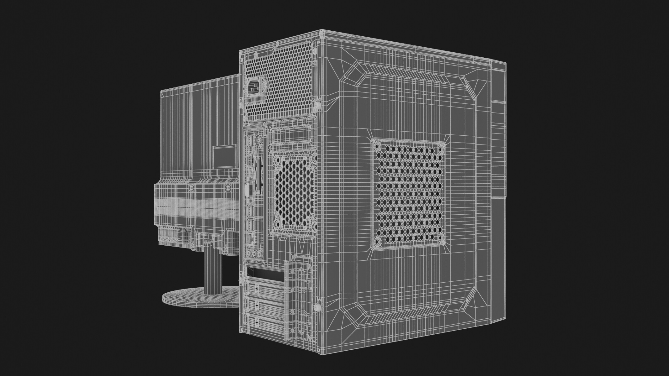 Desktop and Monitor Generic - 3D Model by frezzy