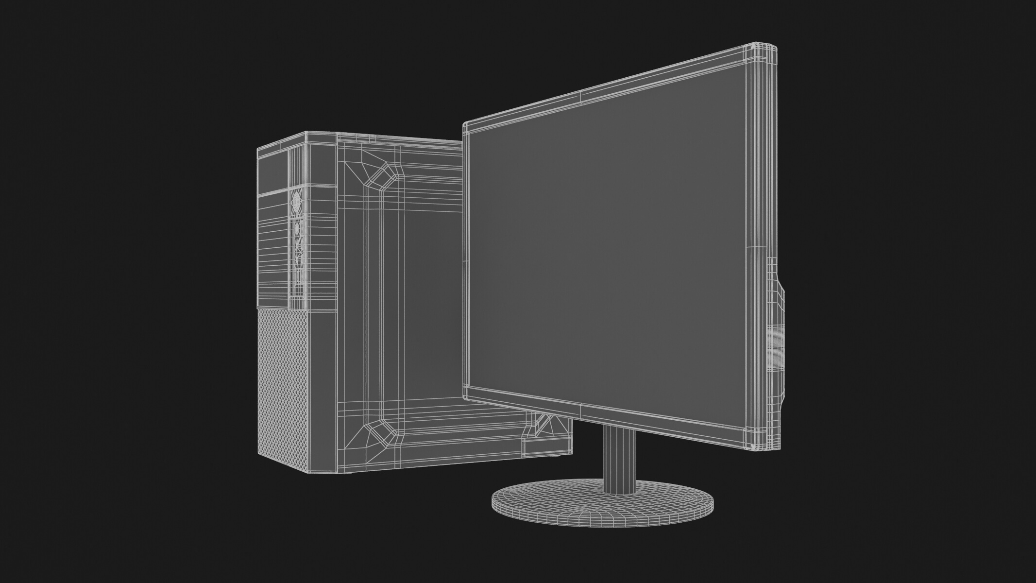 Desktop and Monitor Generic - 3D Model by frezzy