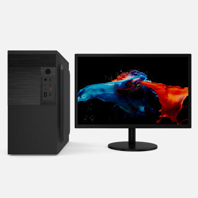 Desktop and Monitor Generic - 3D Model by frezzy