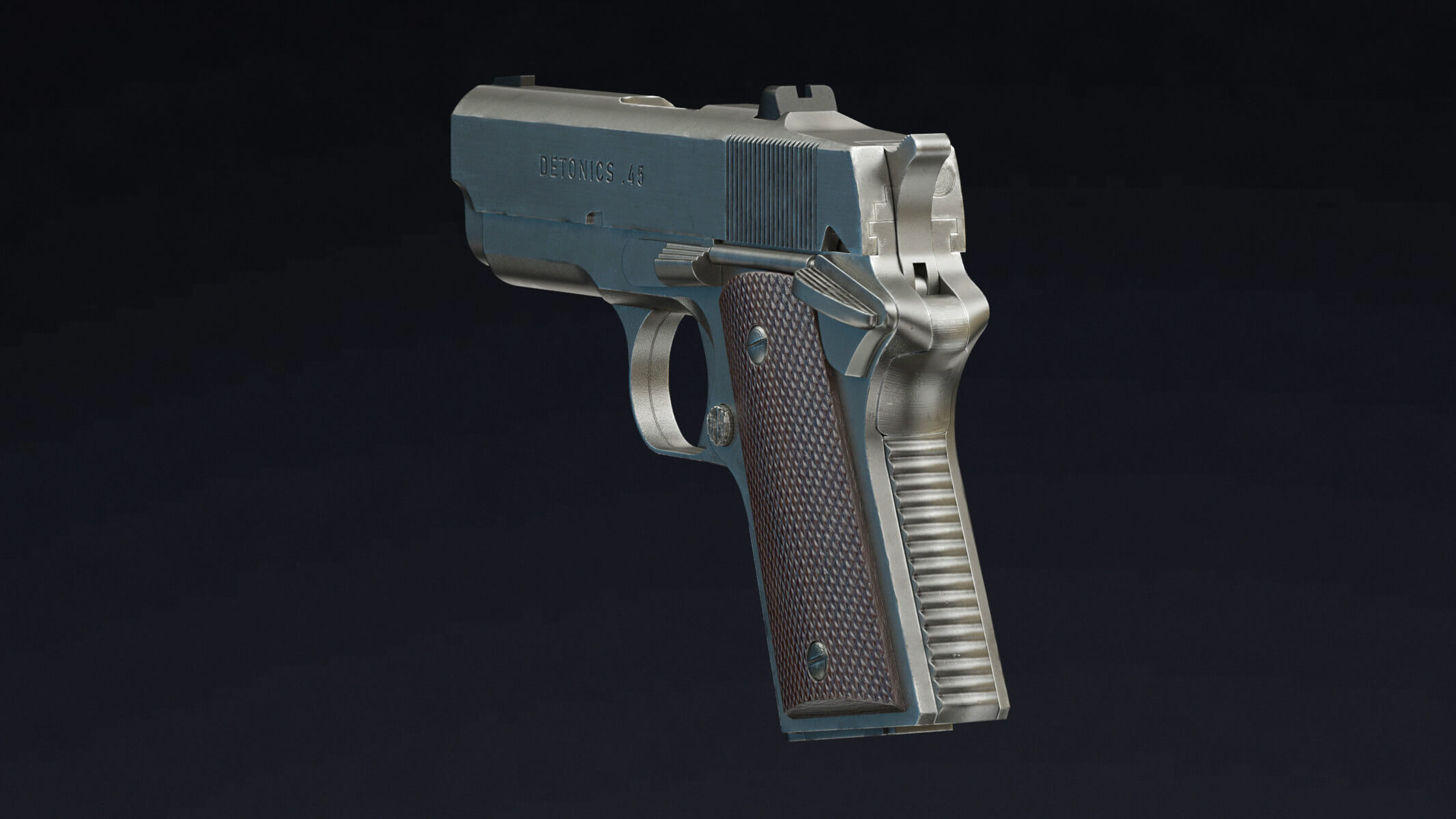 Detonics Combat Master Low Poly - 3D Model by frezzy