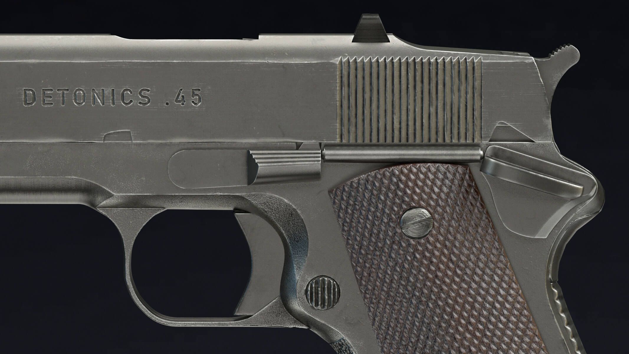 Detonics Combat Master Low Poly - 3D Model by frezzy