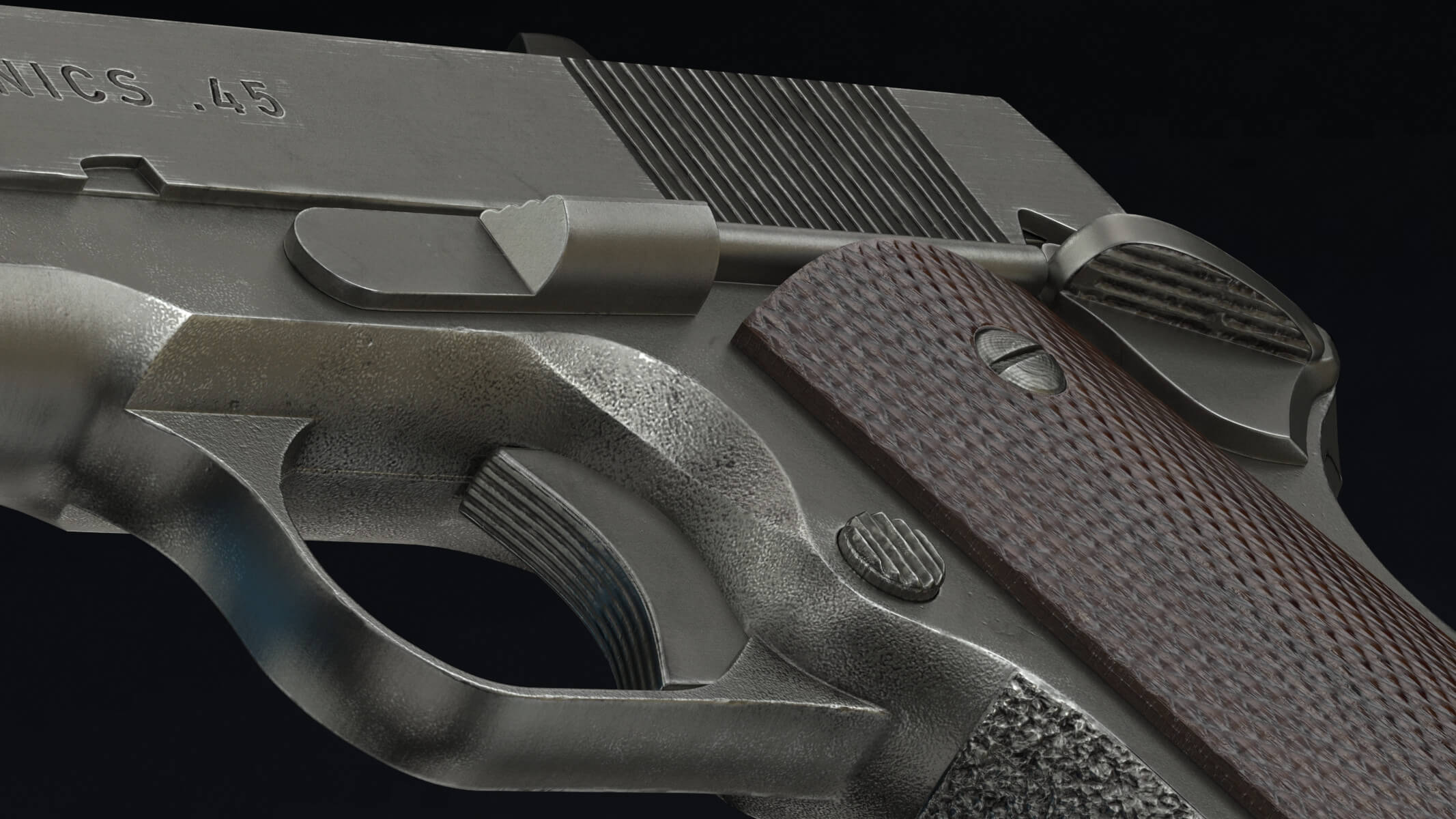Detonics Combat Master Low Poly - 3D Model by frezzy
