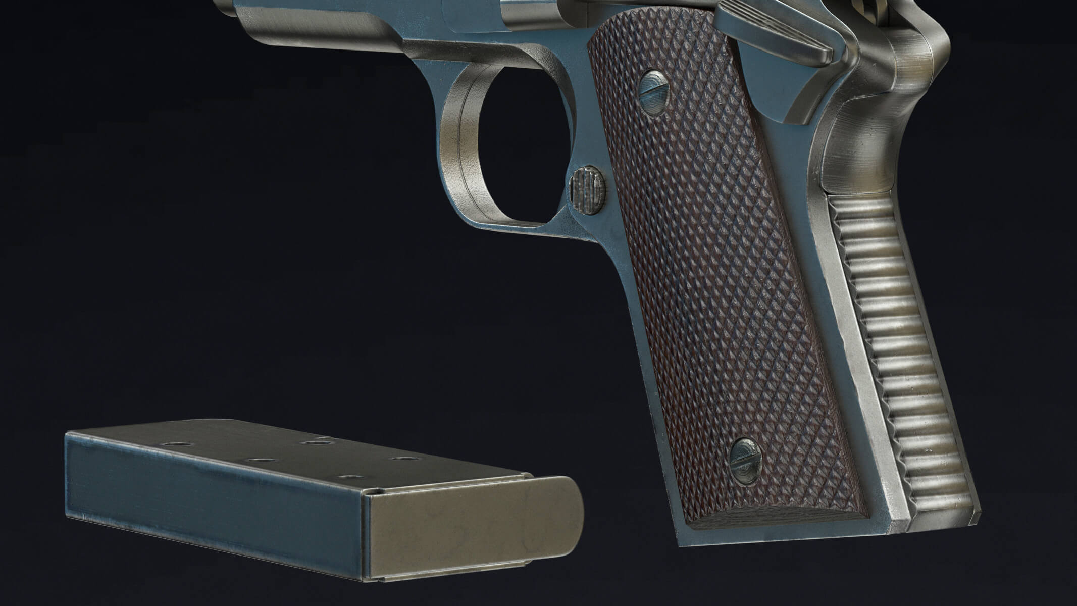 Detonics Combat Master Low Poly - 3D Model by frezzy