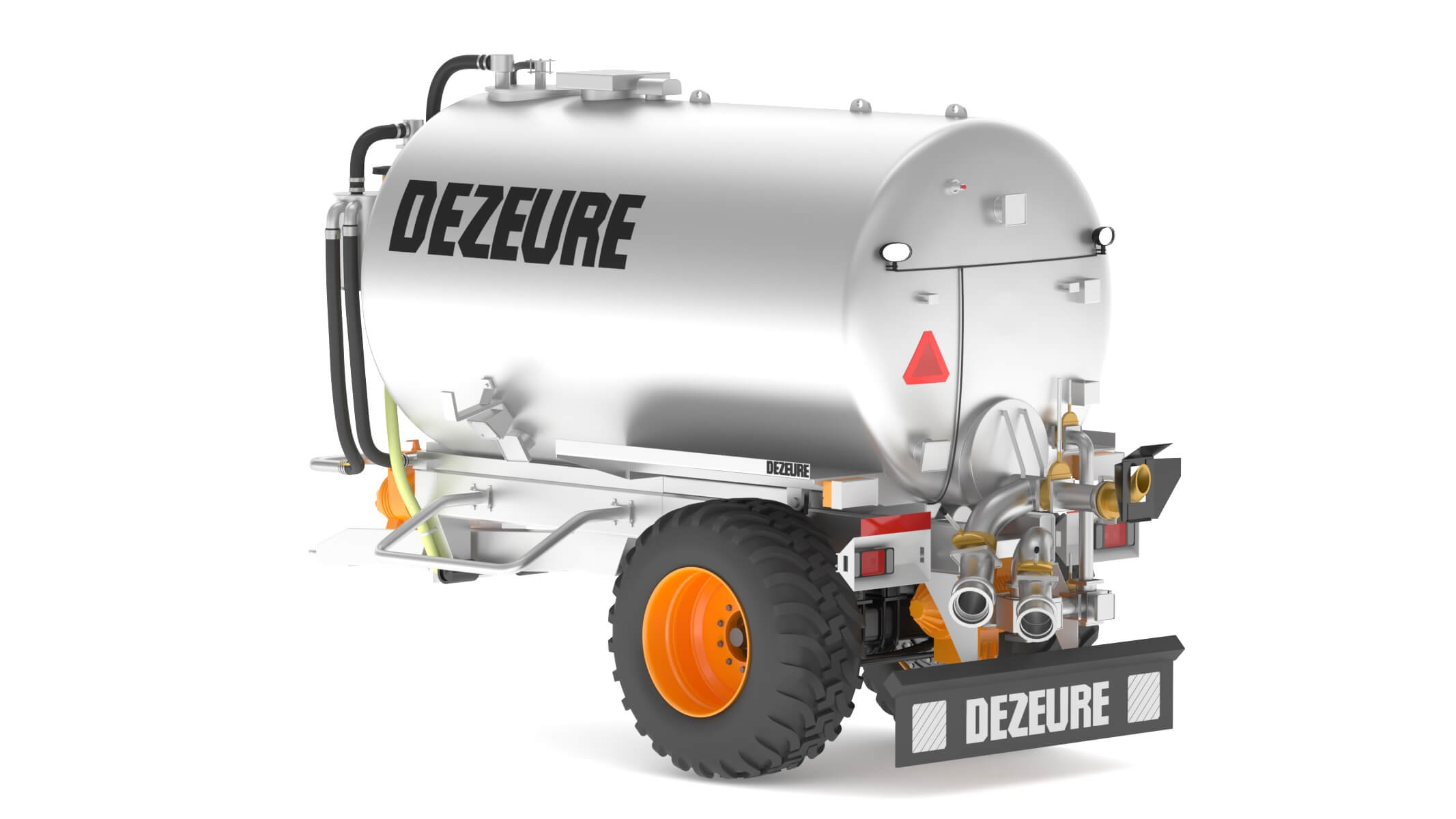 Dezeure Slurry Spreader Transline 2 Wheels - 3D Model by frezzy
