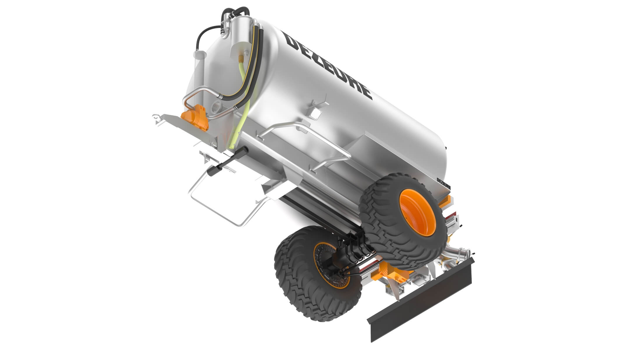 Dezeure Slurry Spreader Transline 2 Wheels - 3D Model by frezzy