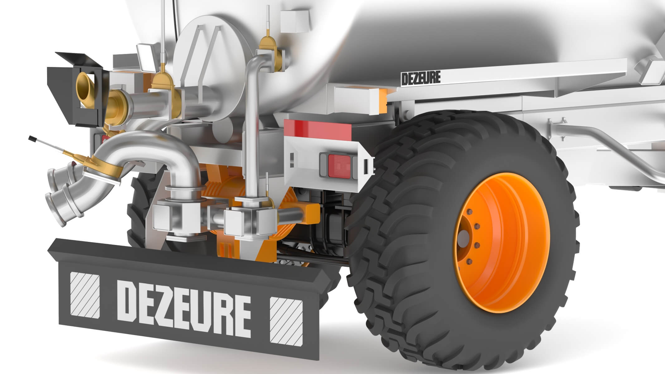 Dezeure Slurry Spreader Transline 2 Wheels - 3D Model by frezzy