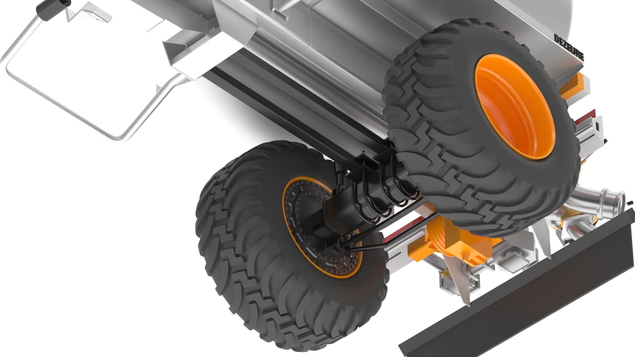 Dezeure Slurry Spreader Transline 2 Wheels - 3D Model by frezzy