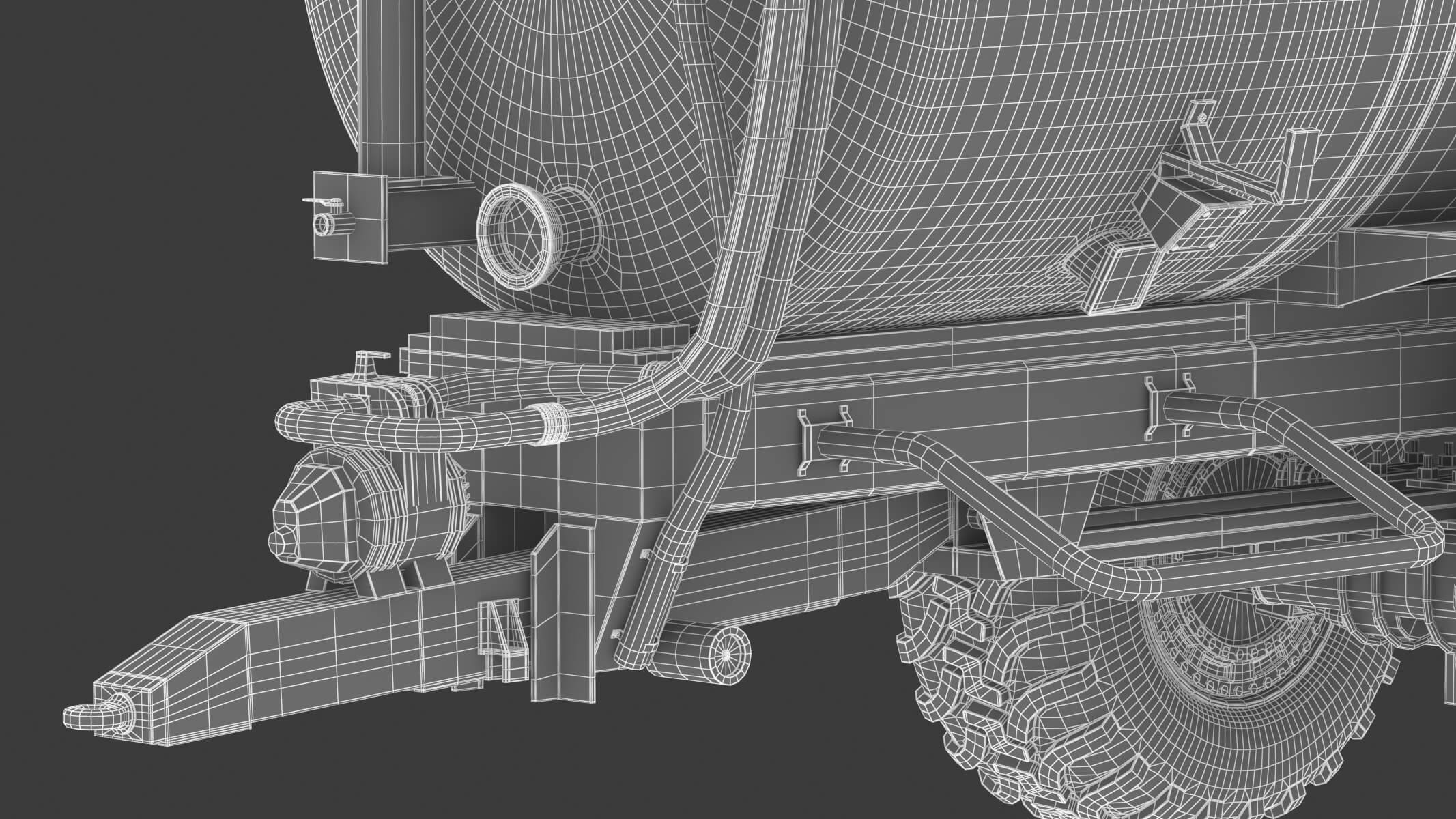 Dezeure Slurry Spreader Transline 2 Wheels - 3D Model by frezzy