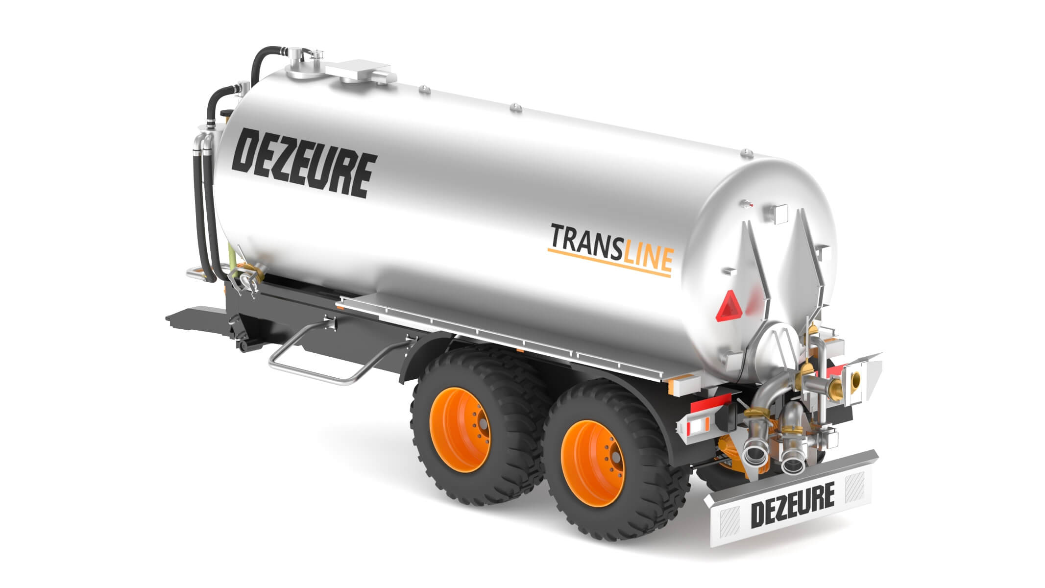 Dezeure Slurry Spreader Transline 4 Wheels - 3D Model by frezzy