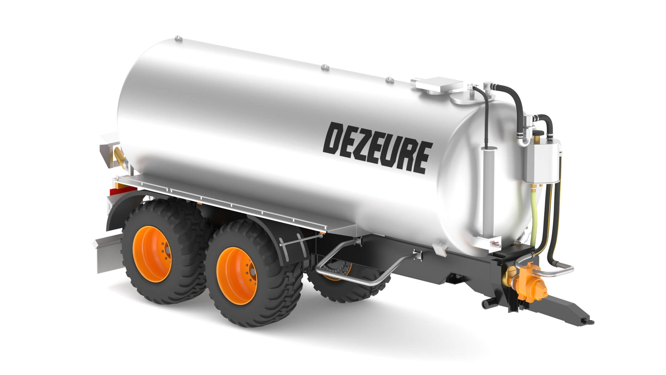 Dezeure Slurry Spreader Transline 4 Wheels - 3D Model by frezzy