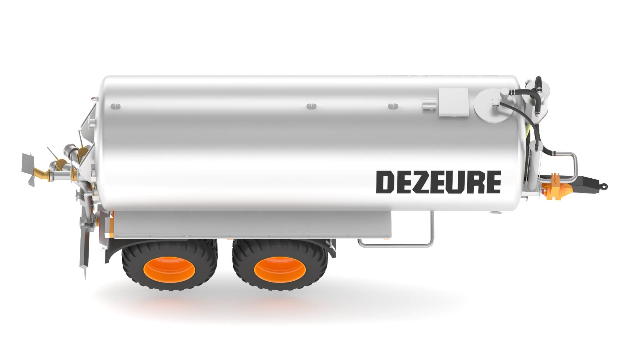 Dezeure Slurry Spreader Transline 4 Wheels - 3D Model by frezzy