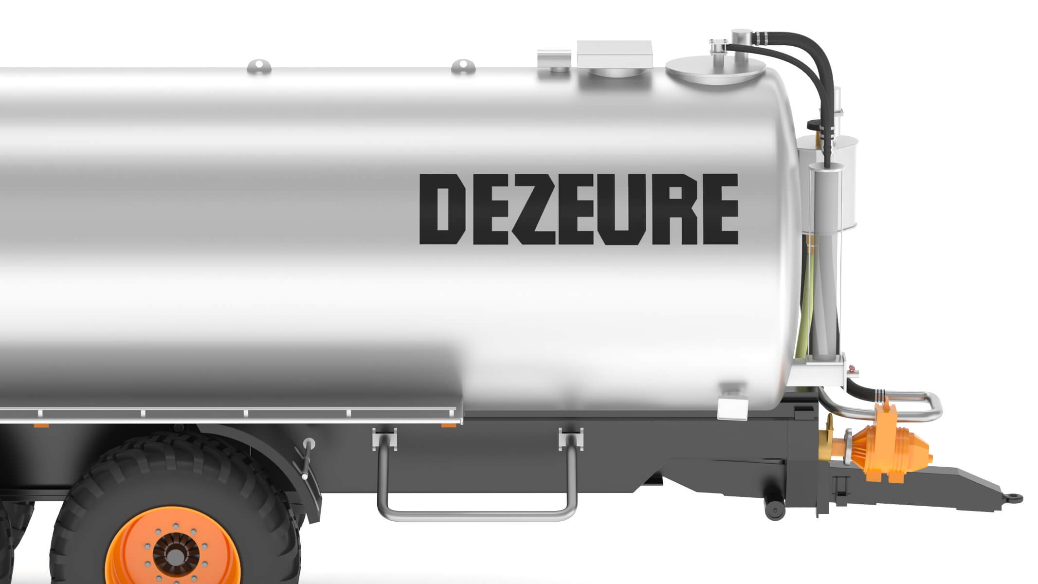 Dezeure Slurry Spreader Transline 4 Wheels - 3D Model by frezzy