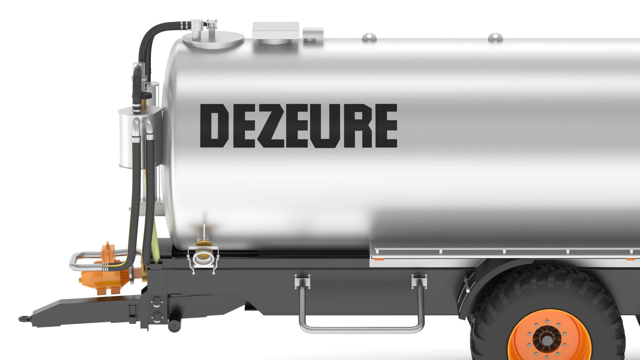 Dezeure Slurry Spreader Transline 4 Wheels - 3D Model by frezzy