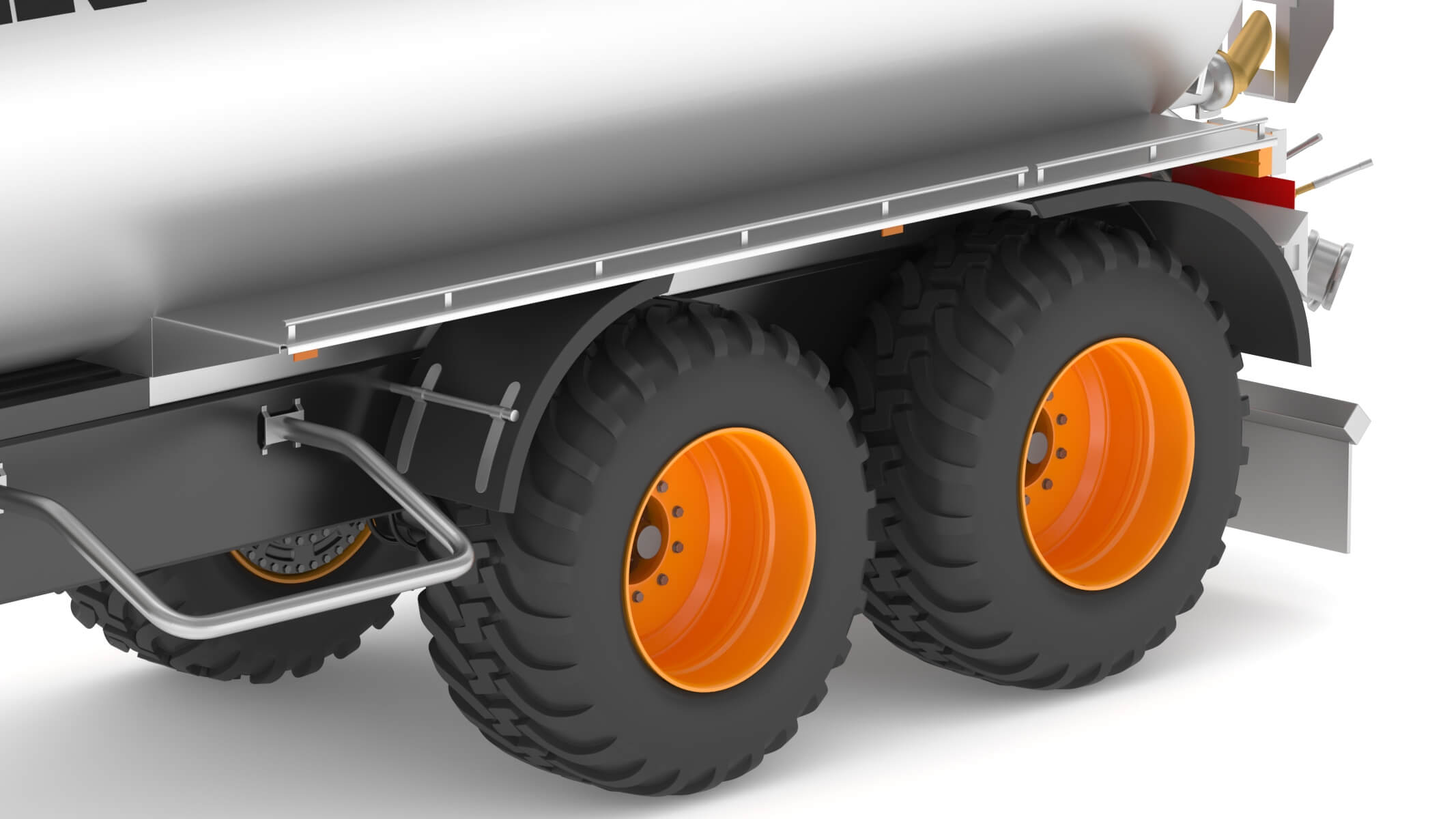 Dezeure Slurry Spreader Transline 4 Wheels - 3D Model by frezzy