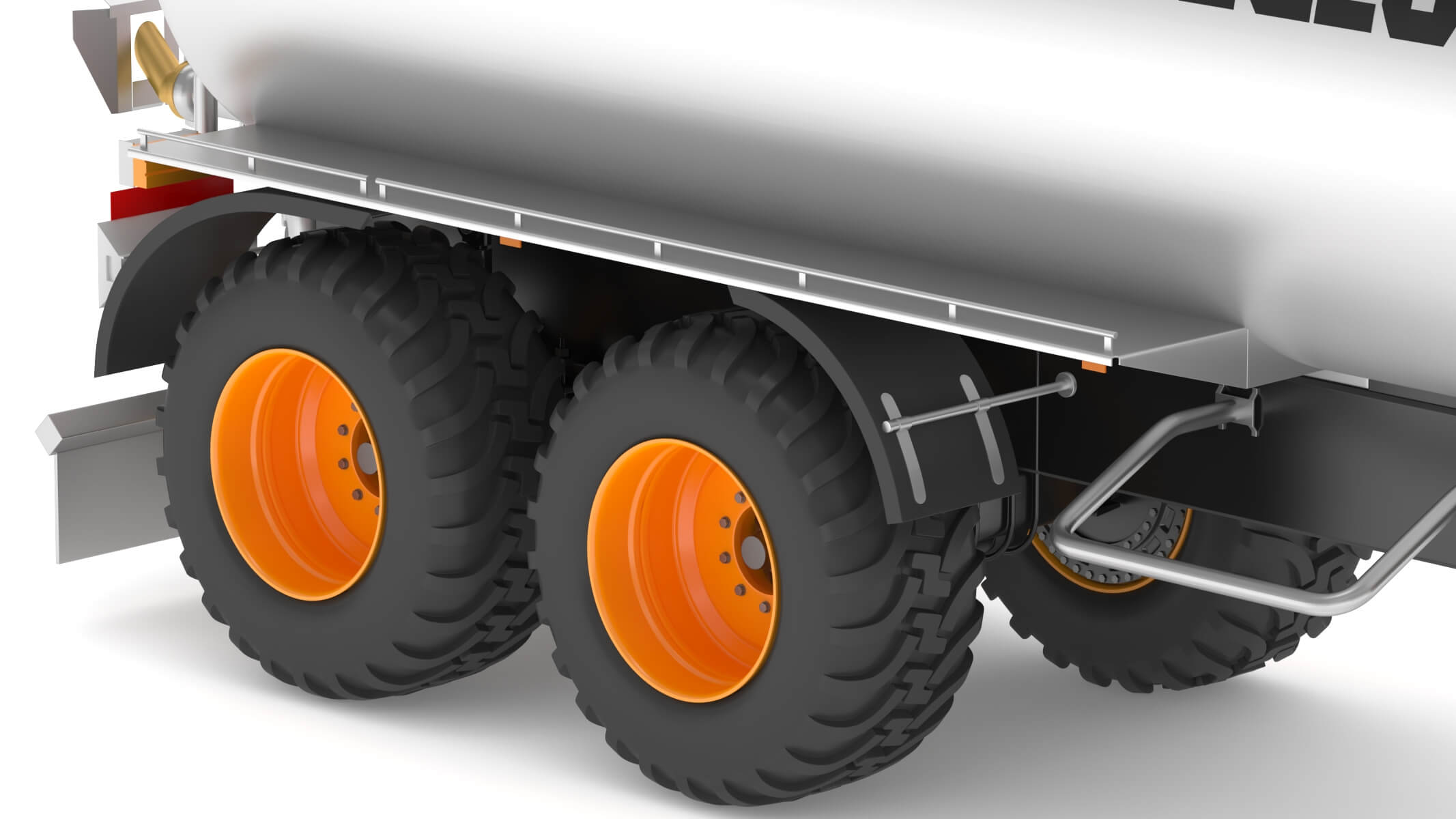 Dezeure Slurry Spreader Transline 4 Wheels - 3D Model by frezzy