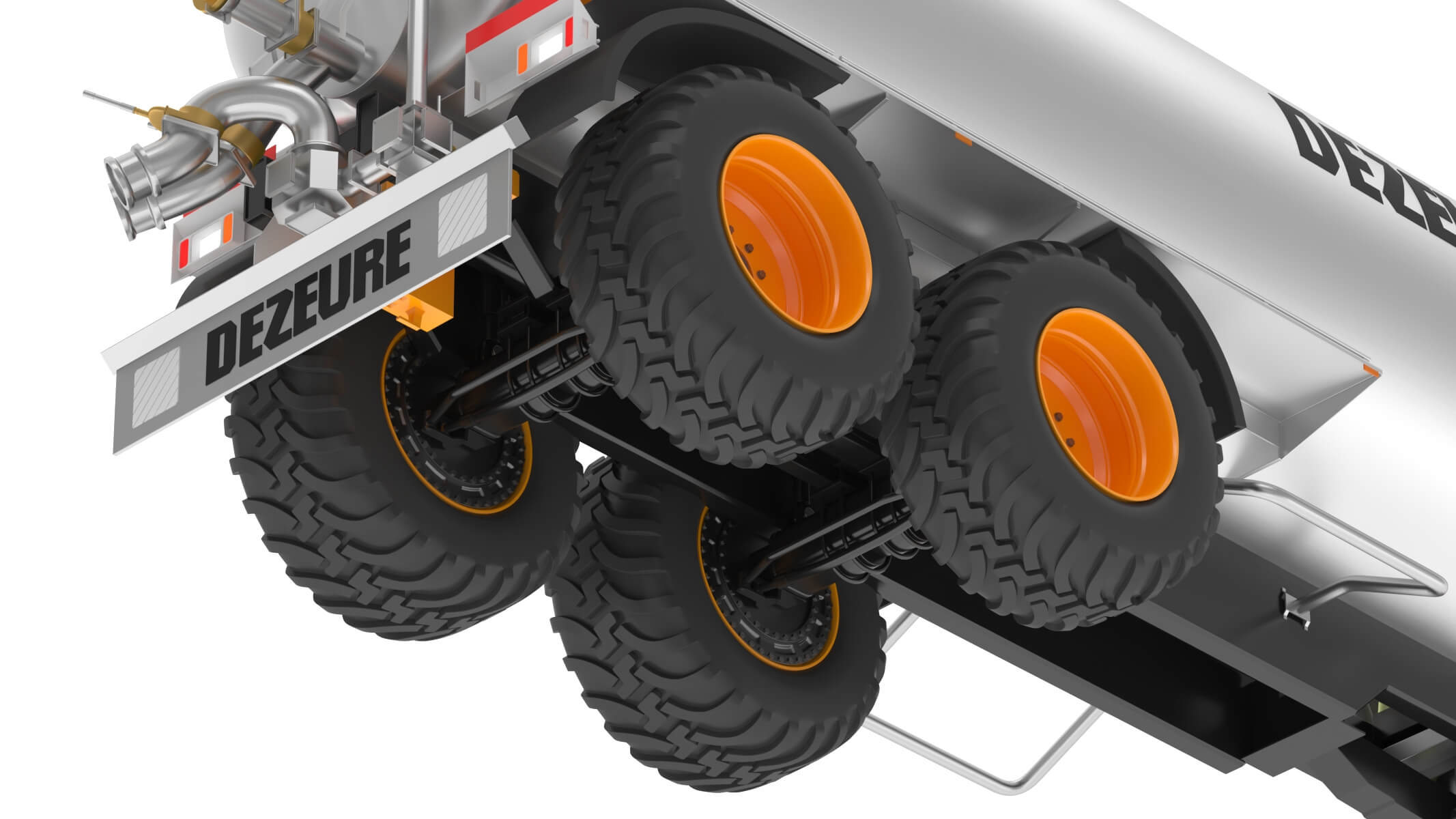 Dezeure Slurry Spreader Transline 4 Wheels - 3D Model by frezzy