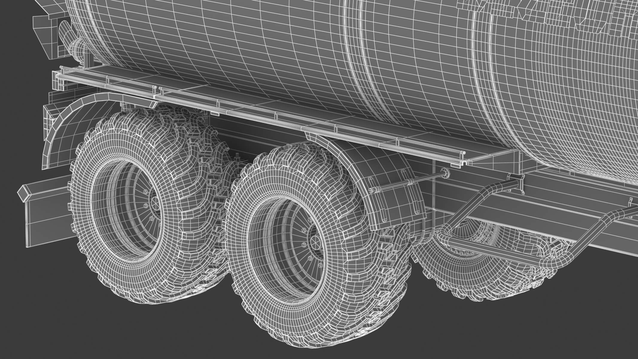 Dezeure Slurry Spreader Transline 4 Wheels - 3D Model by frezzy