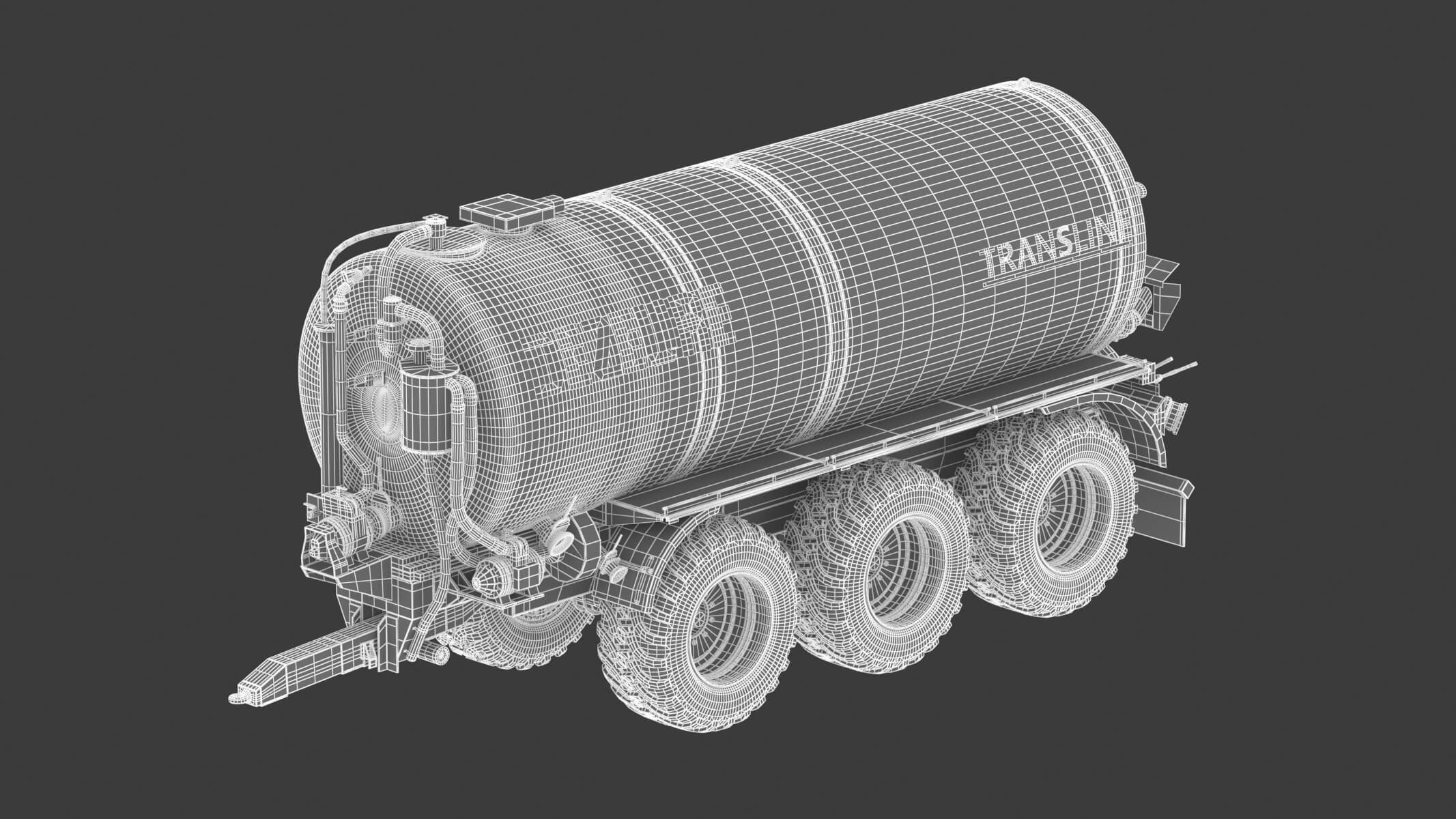 Dezeure Slurry Spreader Transline - 3D Model by frezzy