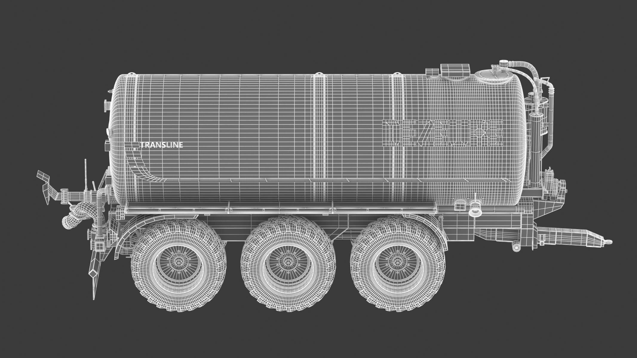 Dezeure Slurry Spreader Transline - 3D Model by frezzy