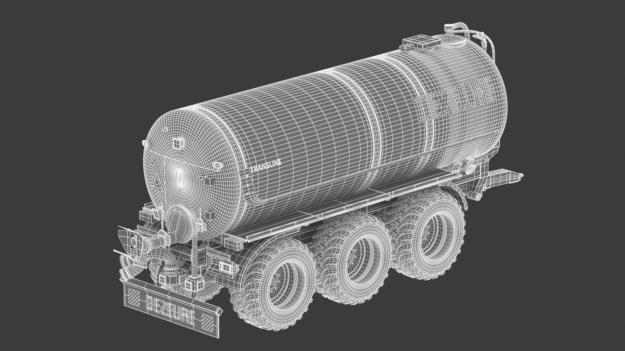 Dezeure Slurry Spreader Transline - 3D Model by frezzy