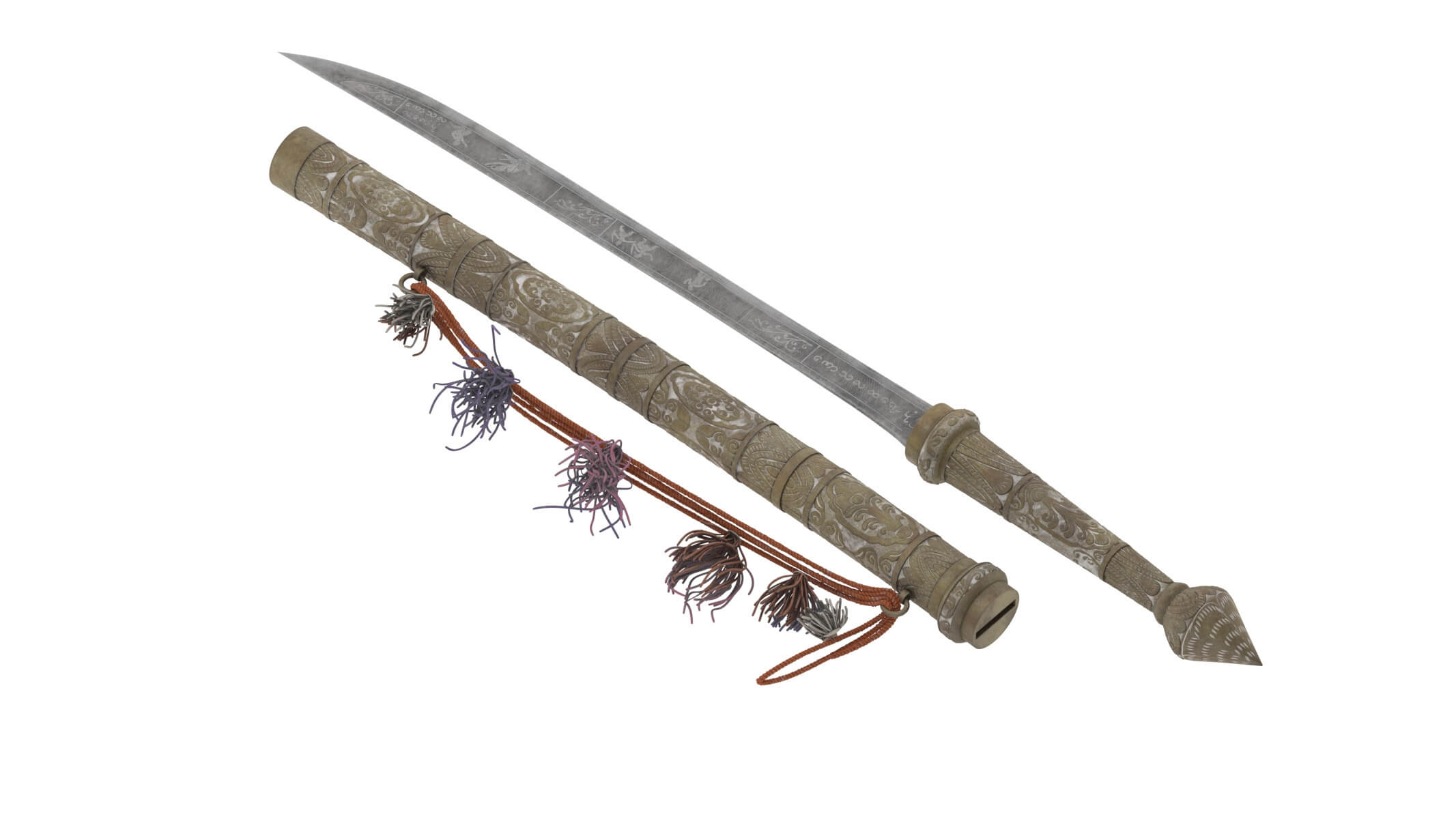 Dha Sword - 3D Model by frezzy