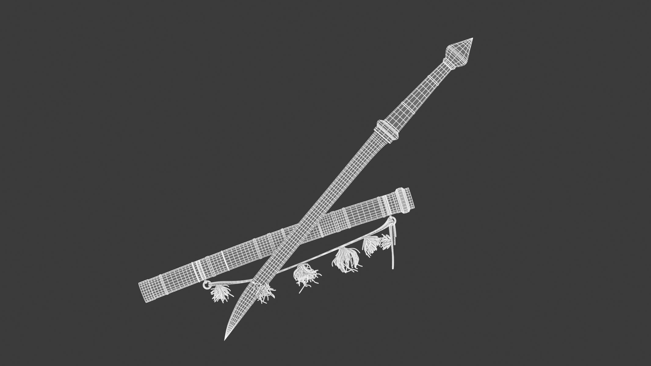 Dha Sword - 3D Model by frezzy