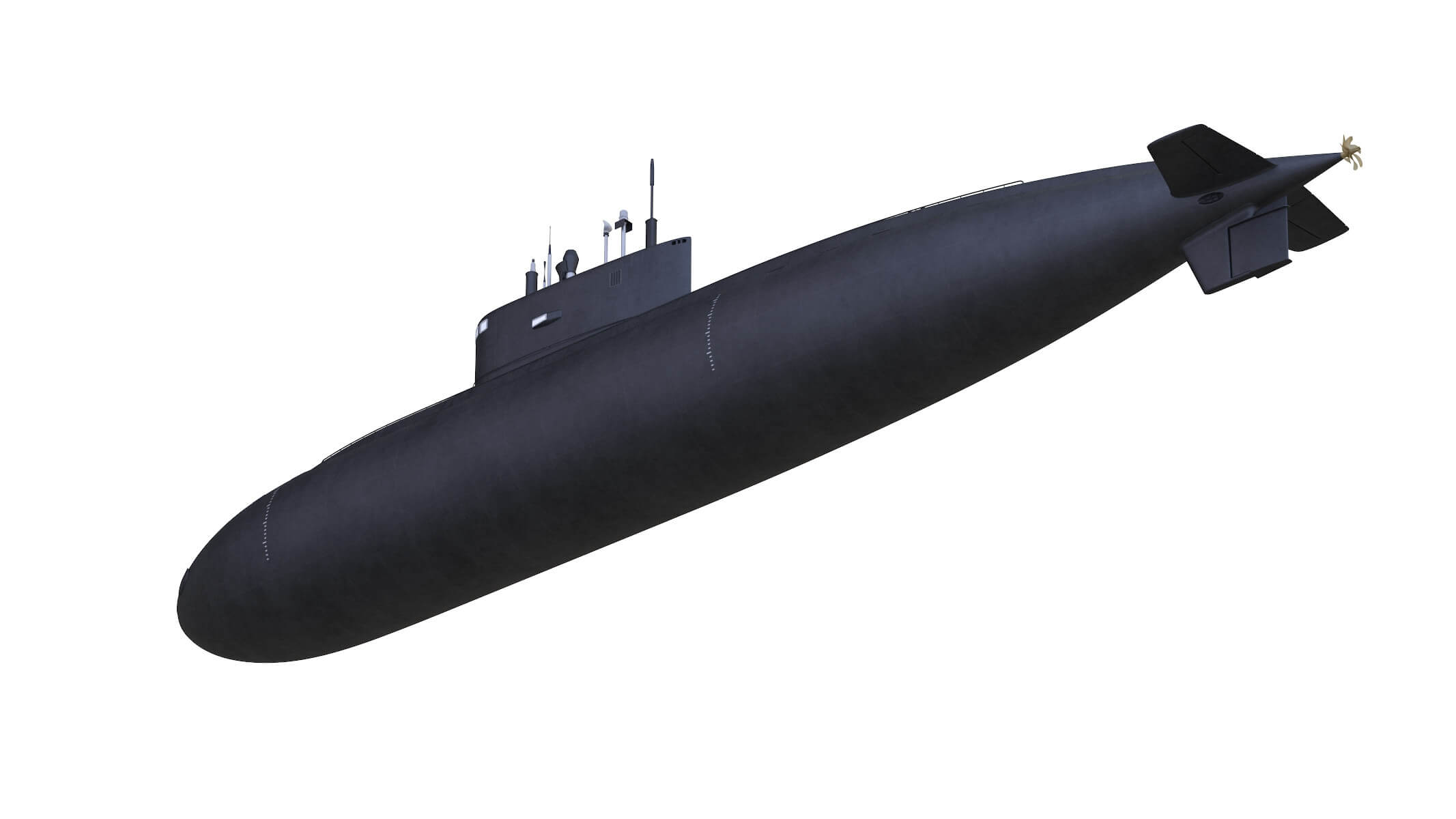 Diesel Electric Submarine Kilo Class Russian - 3D Model by frezzy