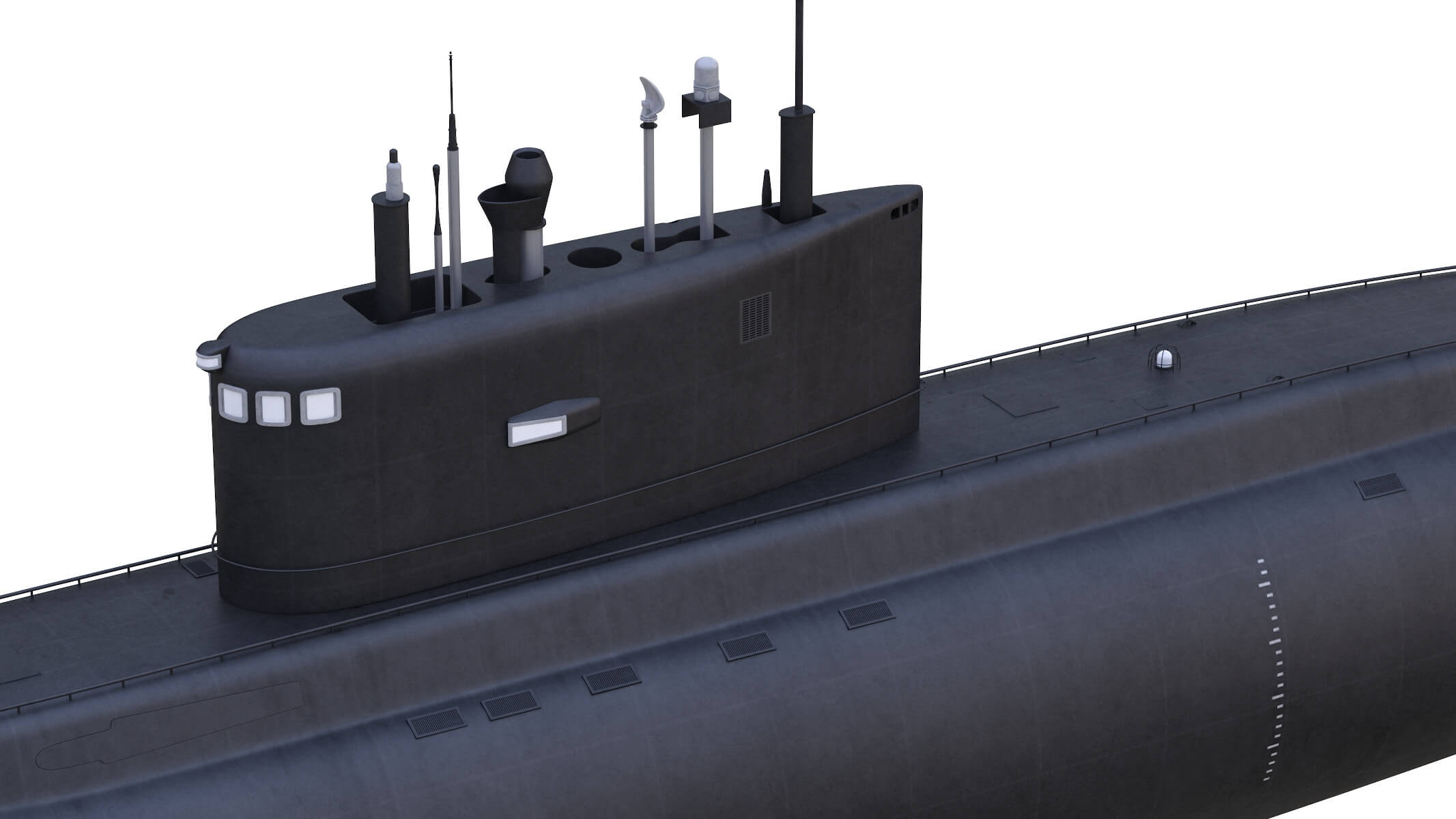 Diesel Electric Submarine Kilo Class Russian - 3D Model by frezzy